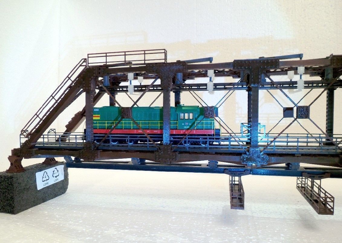 Railway bridge scale H0 3D model 3D printable | CGTrader