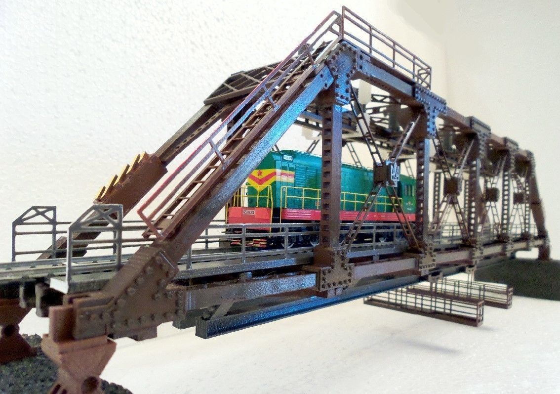 Railway bridge scale H0 3D model 3D printable | CGTrader