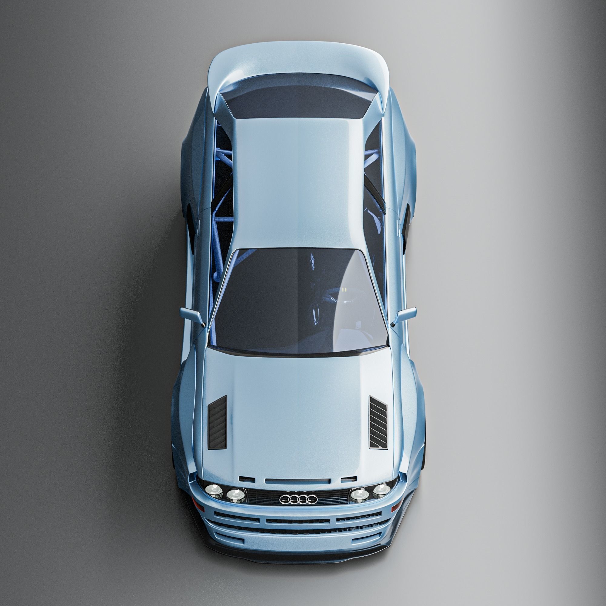 Audi S2 Coupe 1991 with BodyKits 3D model | CGTrader