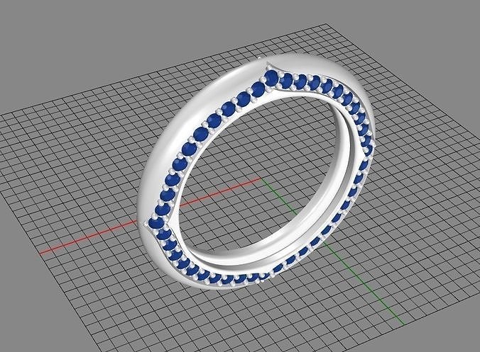 Wedding ring 3D model 3D printable | CGTrader
