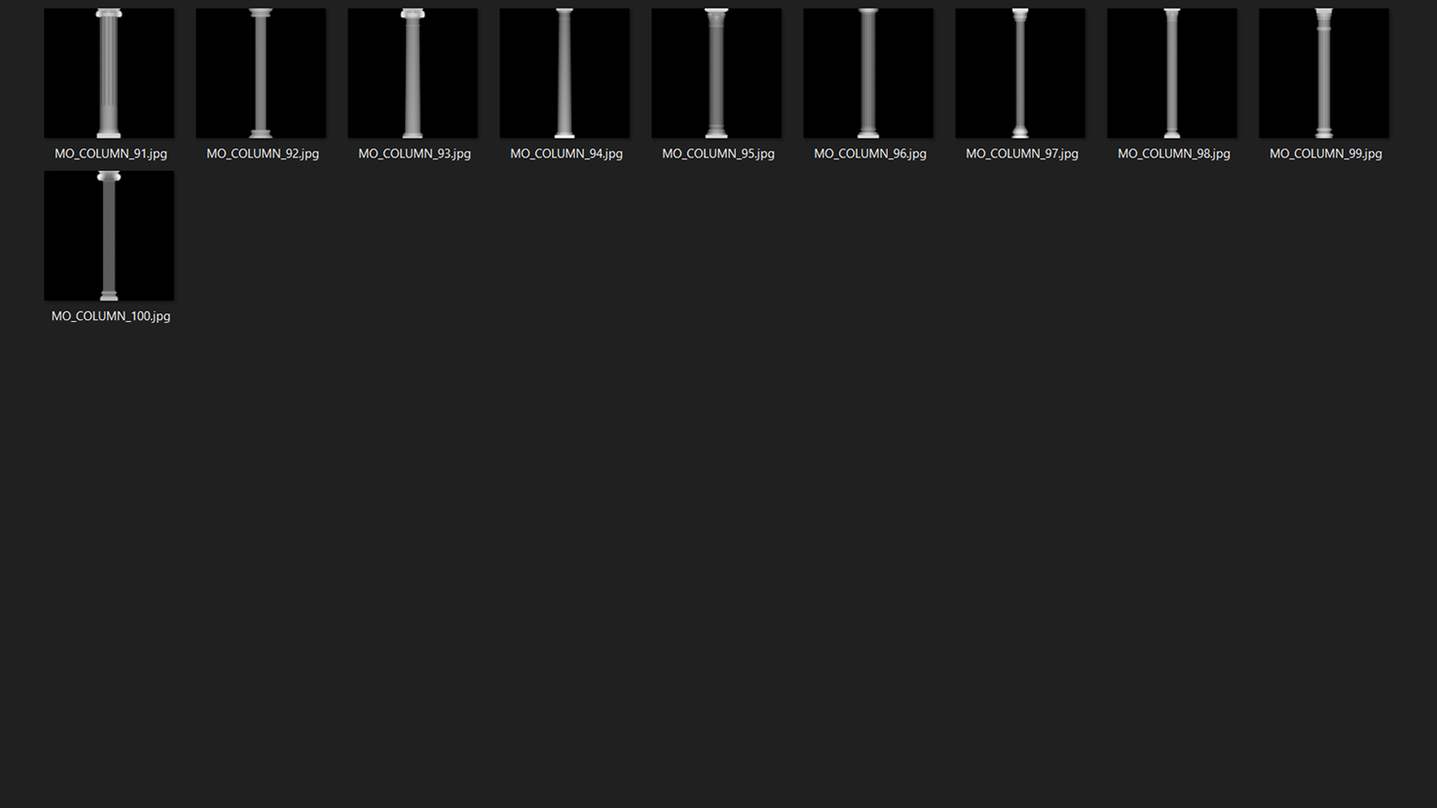 collection of classical coloumns 3D model | CGTrader
