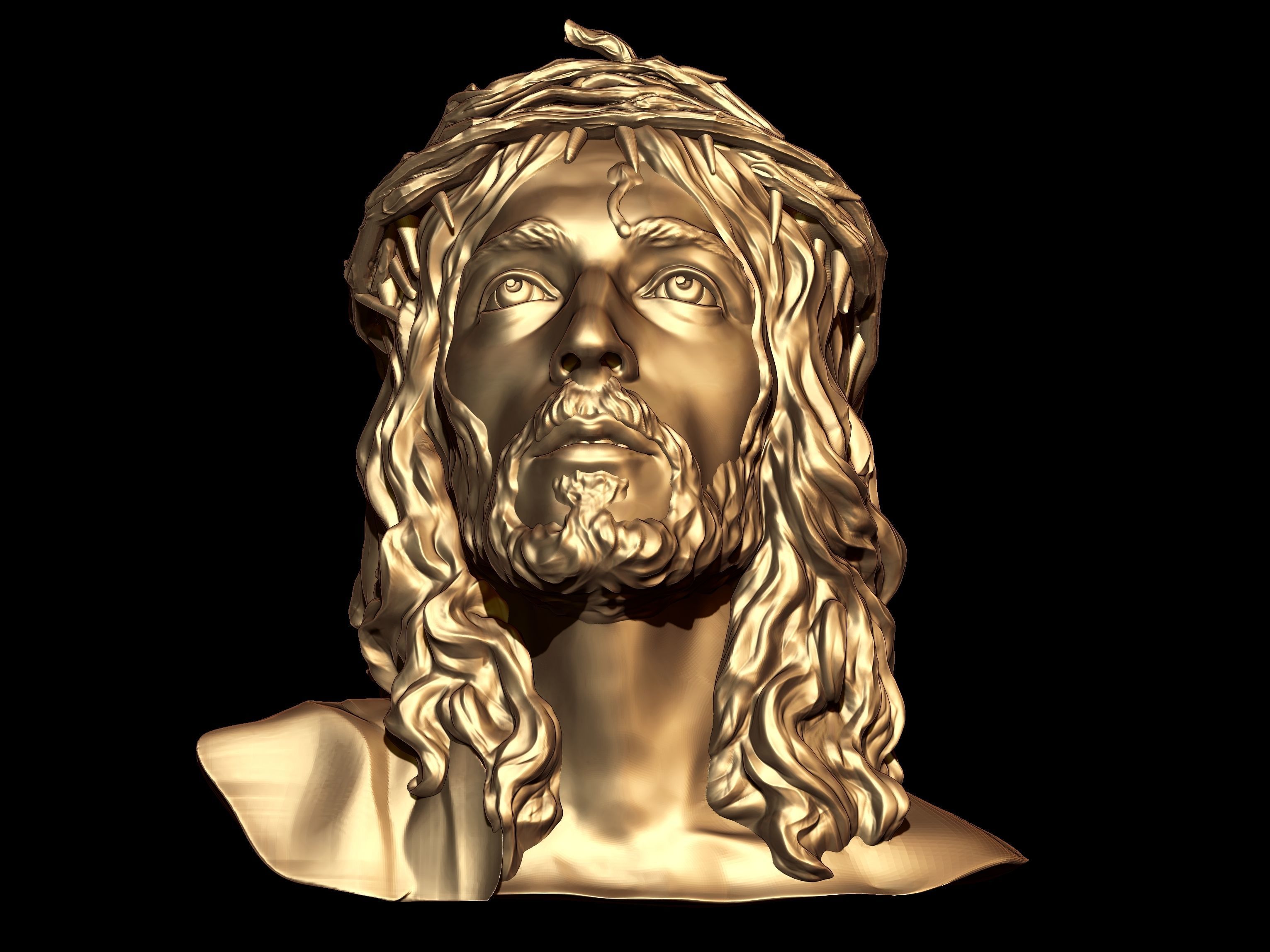 Jesus Christ 3D bust 3D model 3D printable | CGTrader