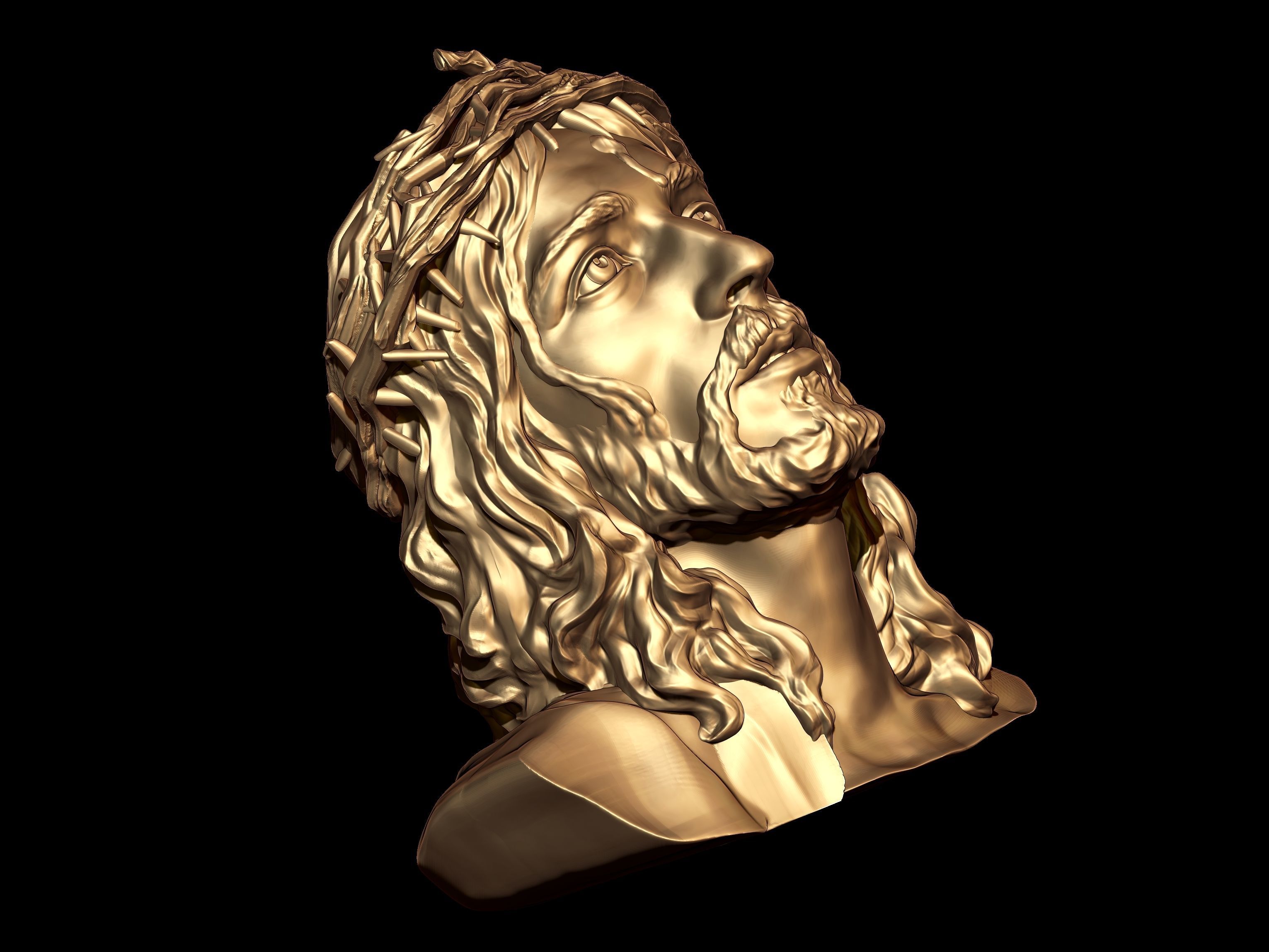 Jesus Christ 3D bust 3D model 3D printable | CGTrader
