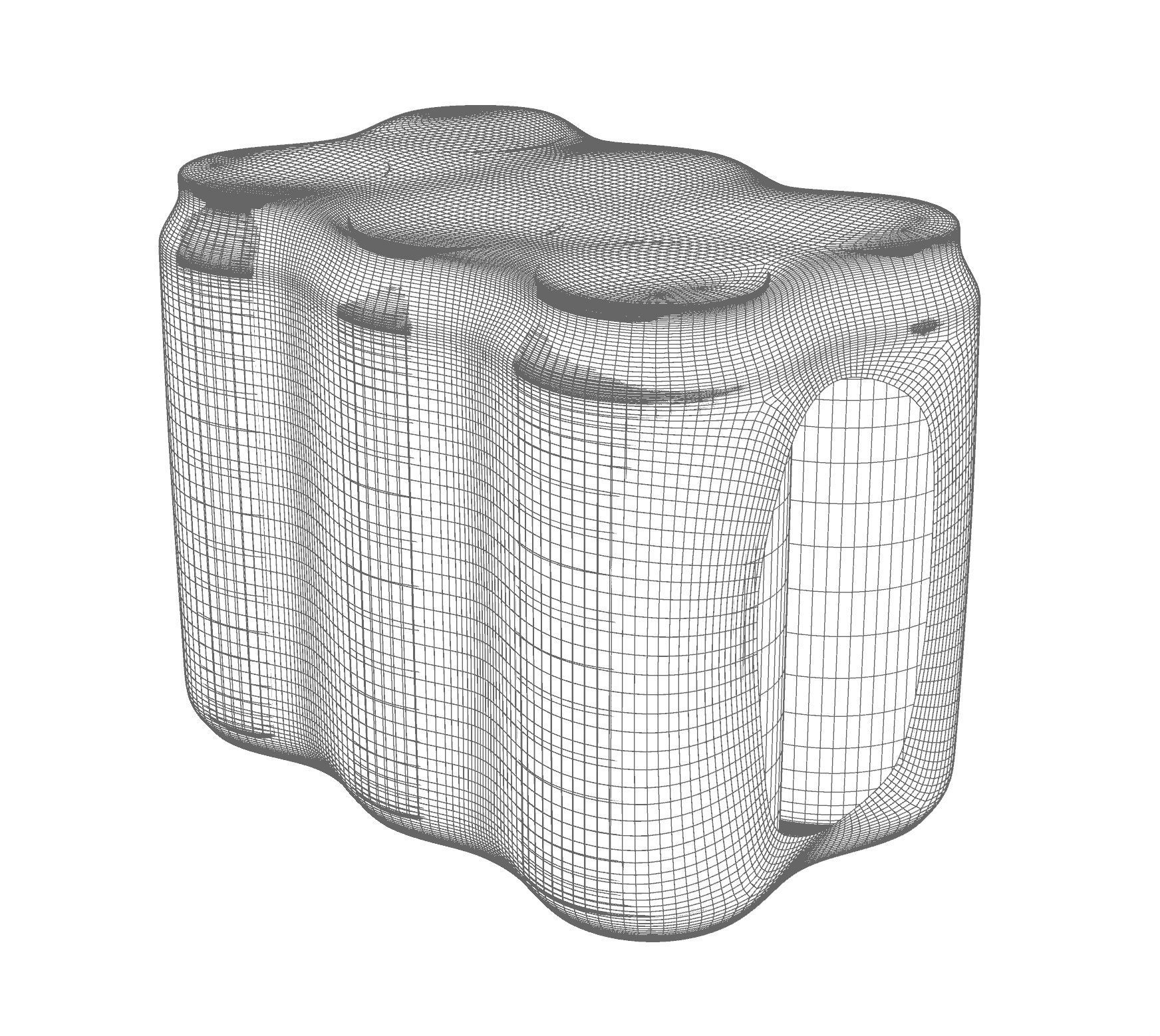 Beverage Can 6 Pack 3D model | CGTrader
