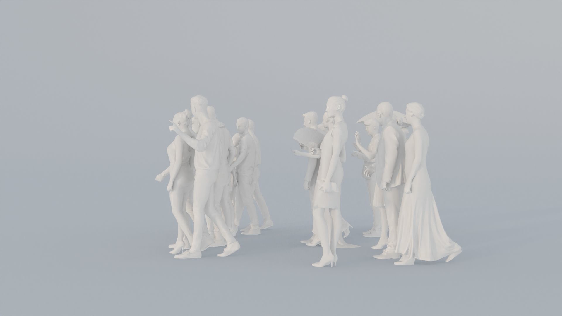 05 CROWDS CASU1 ELE2 SITTING PEOPLE SCANS MAN WOMAN 3D model 3D ...