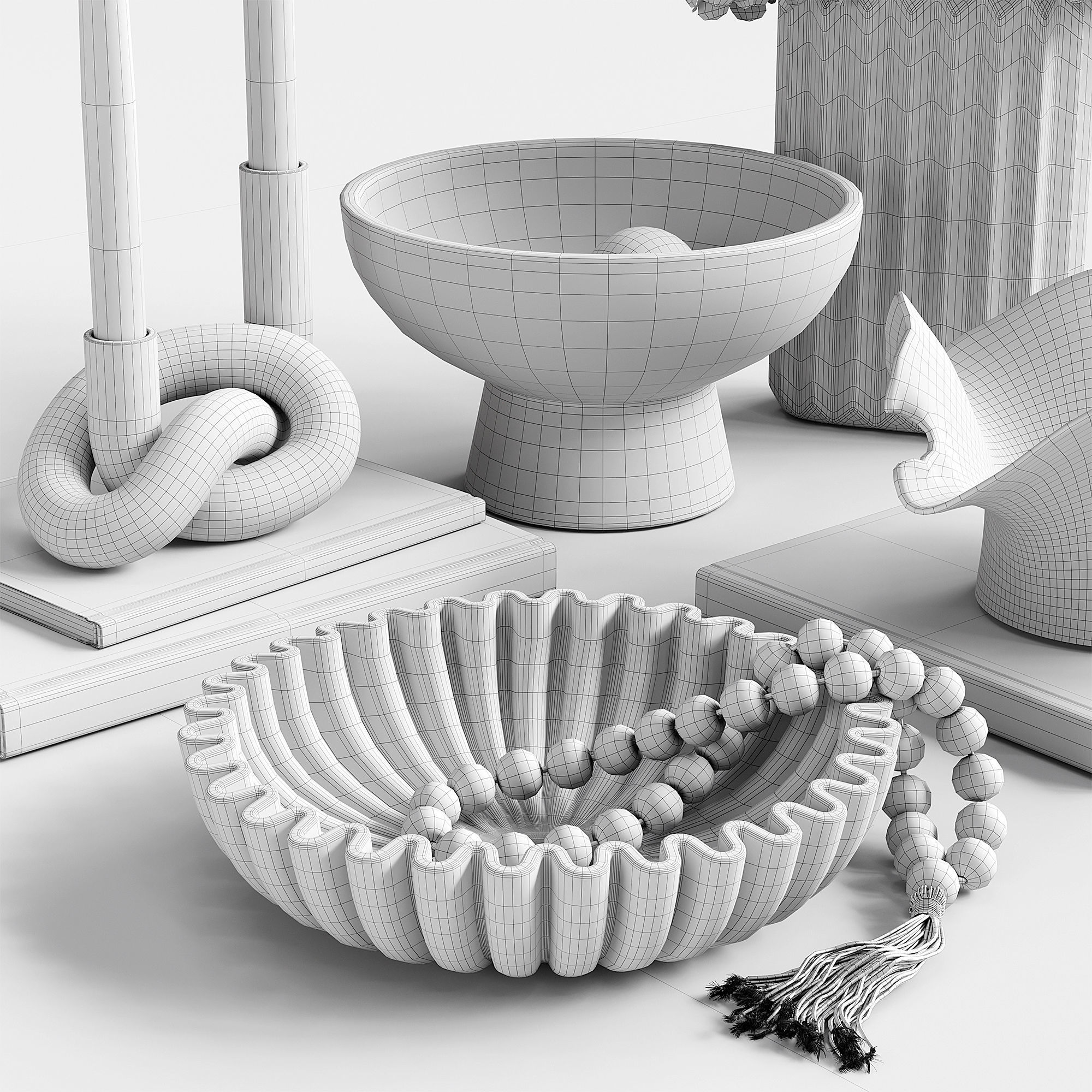 CB2 Decor set 3D model | CGTrader