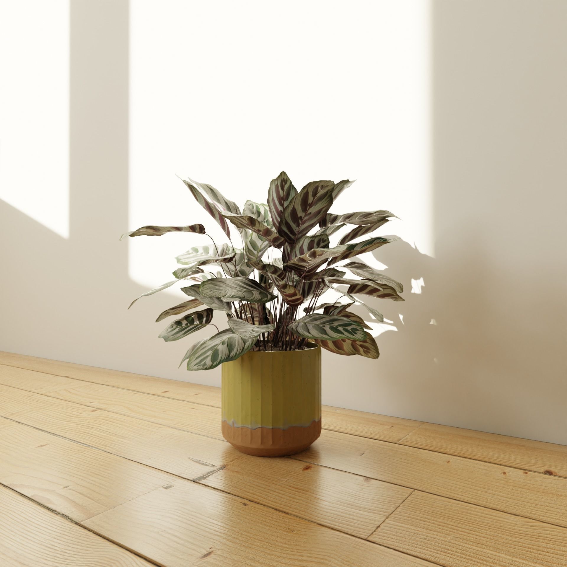 Lime colored ceramic terracotta pot free VR / AR / low-poly 3D model ...