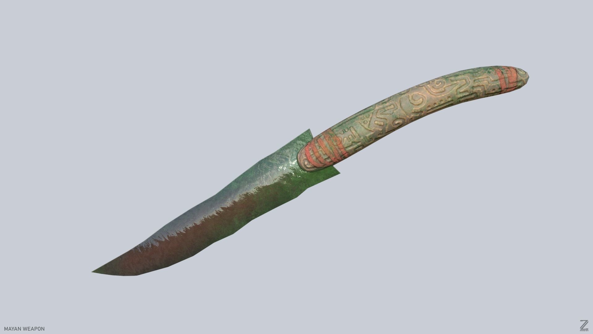 3D model Mayan weapon VR / AR / low-poly | CGTrader