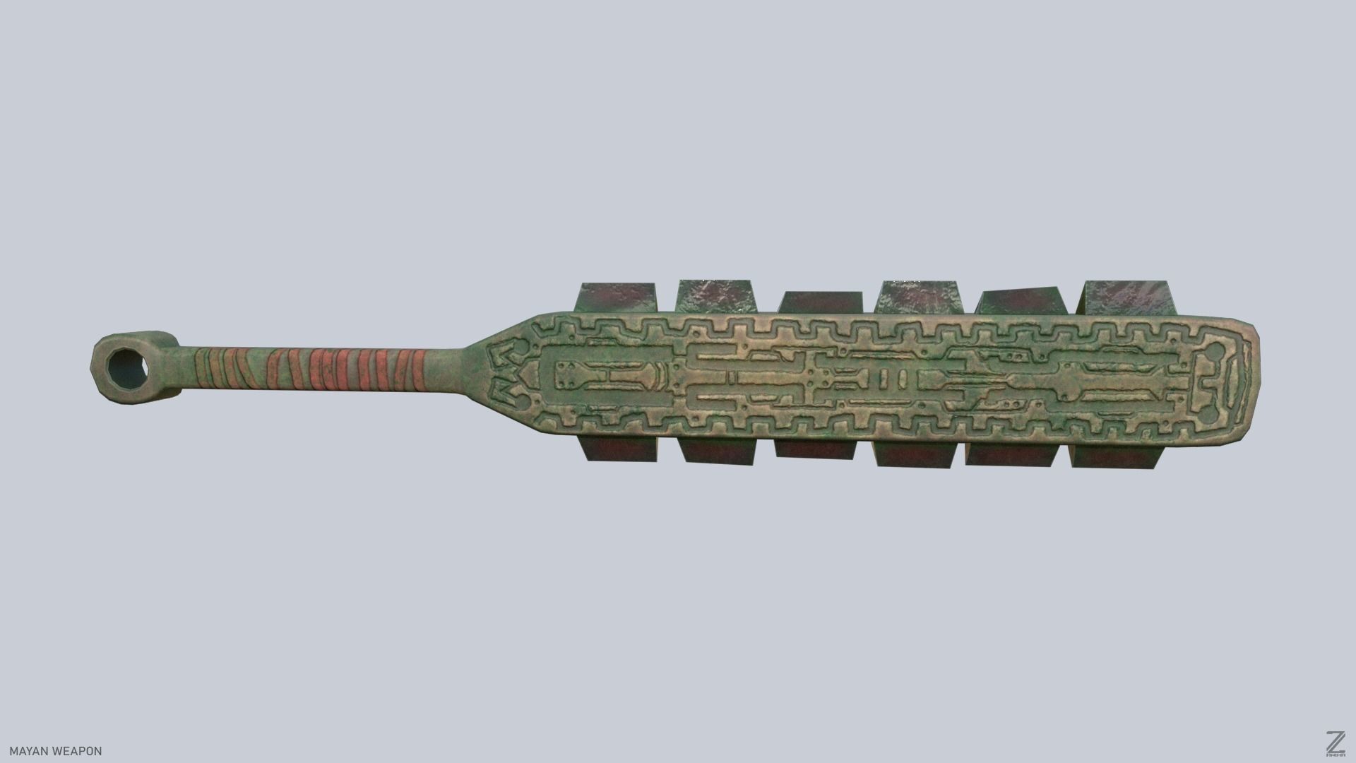 3D model Mayan weapon VR / AR / low-poly | CGTrader