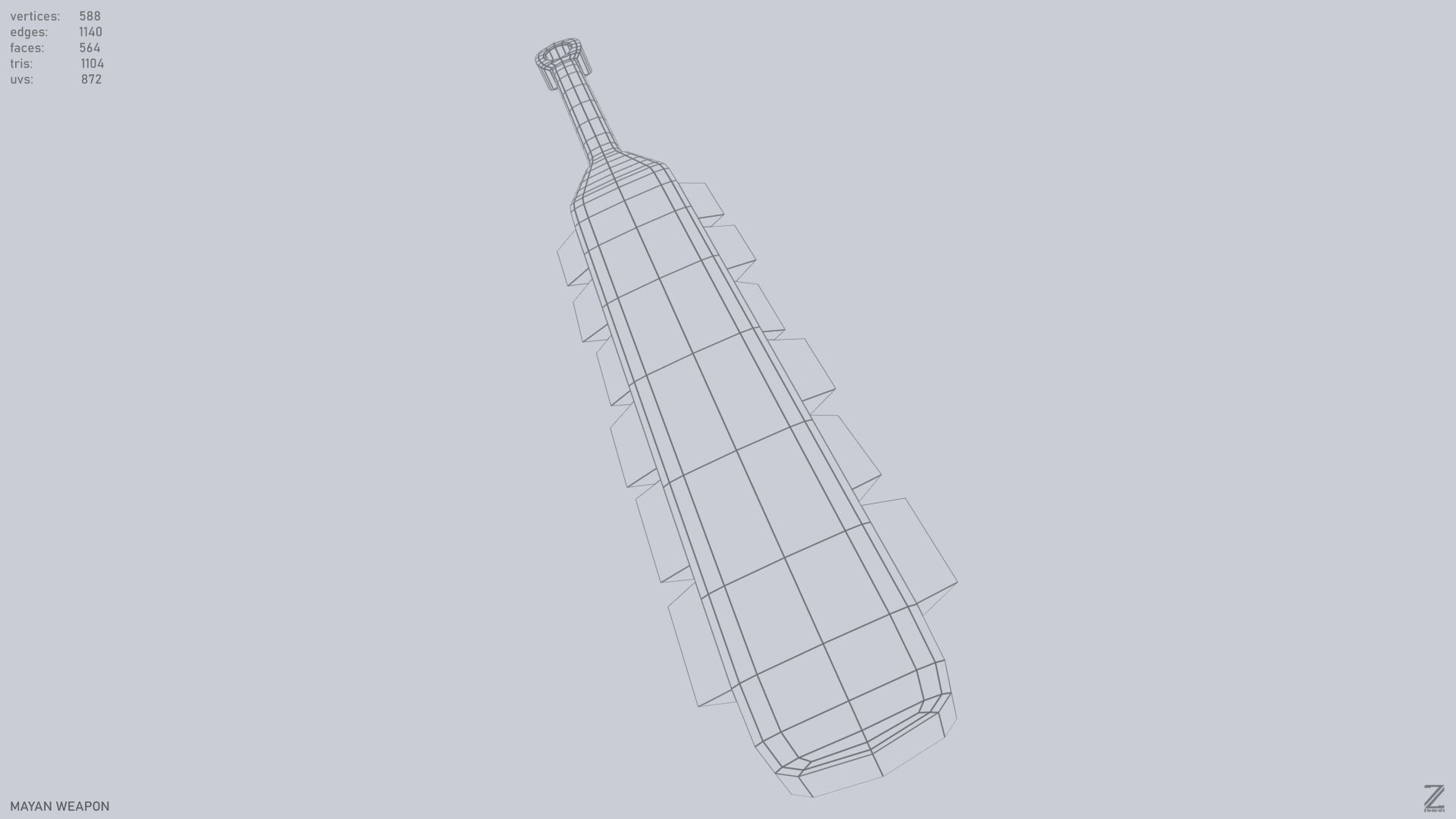 3D model Mayan weapon VR / AR / low-poly | CGTrader