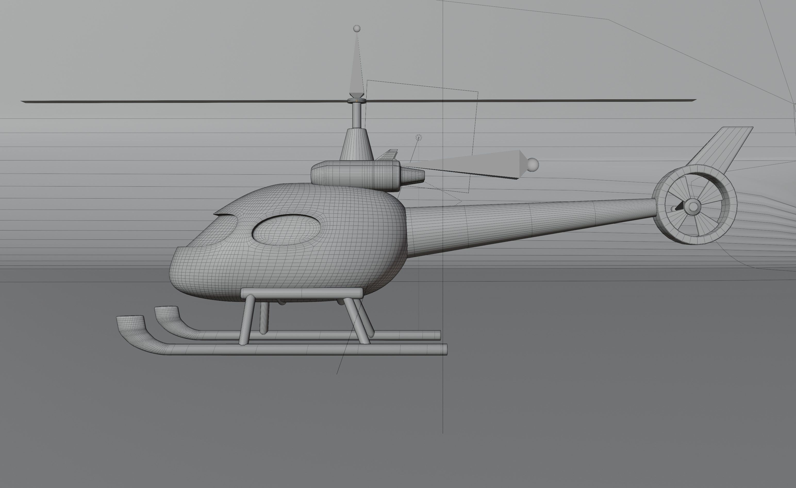 low poly helicopter free VR / AR / low-poly 3D model rigged | CGTrader
