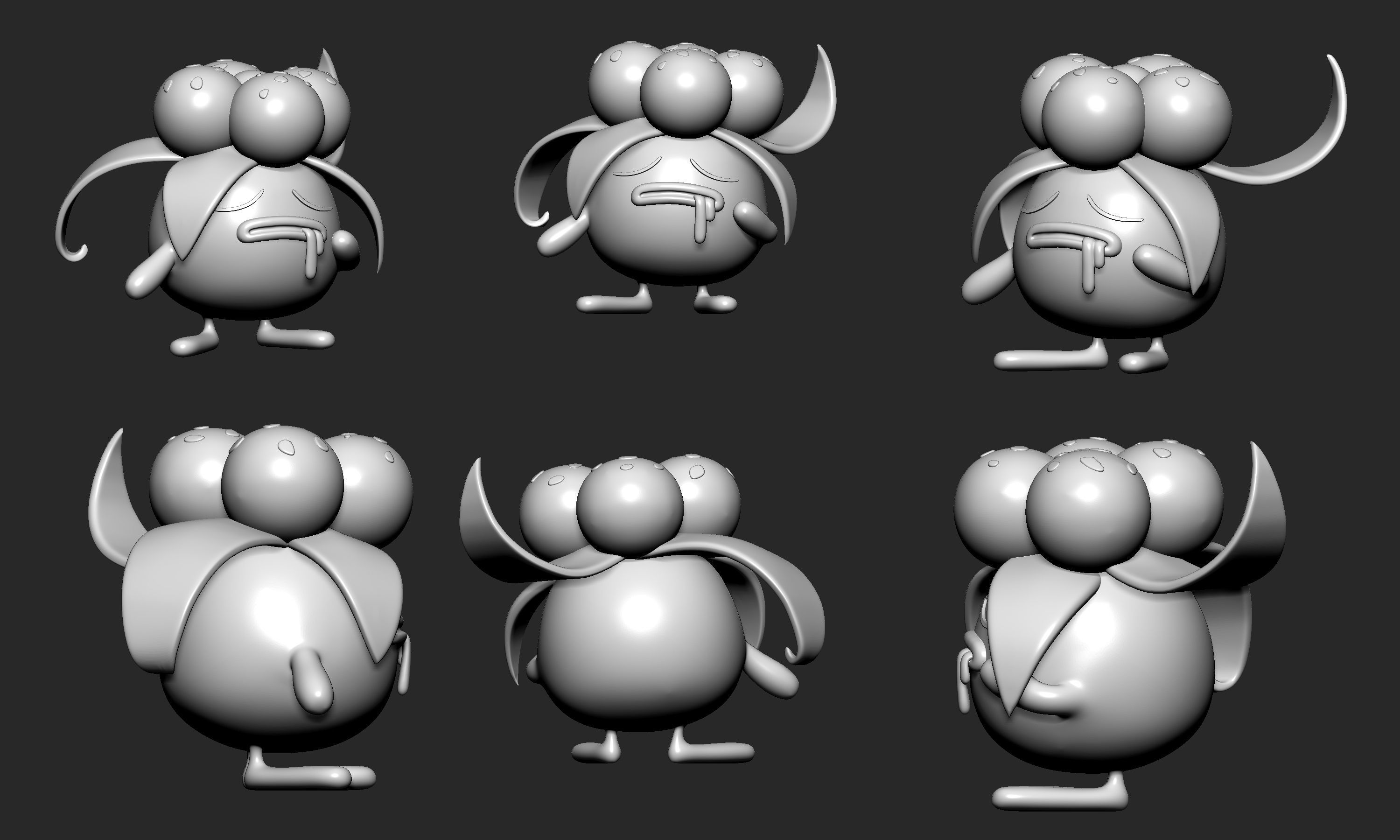 Pokemon - Gloom with 2 poses 3D model 3D printable | CGTrader