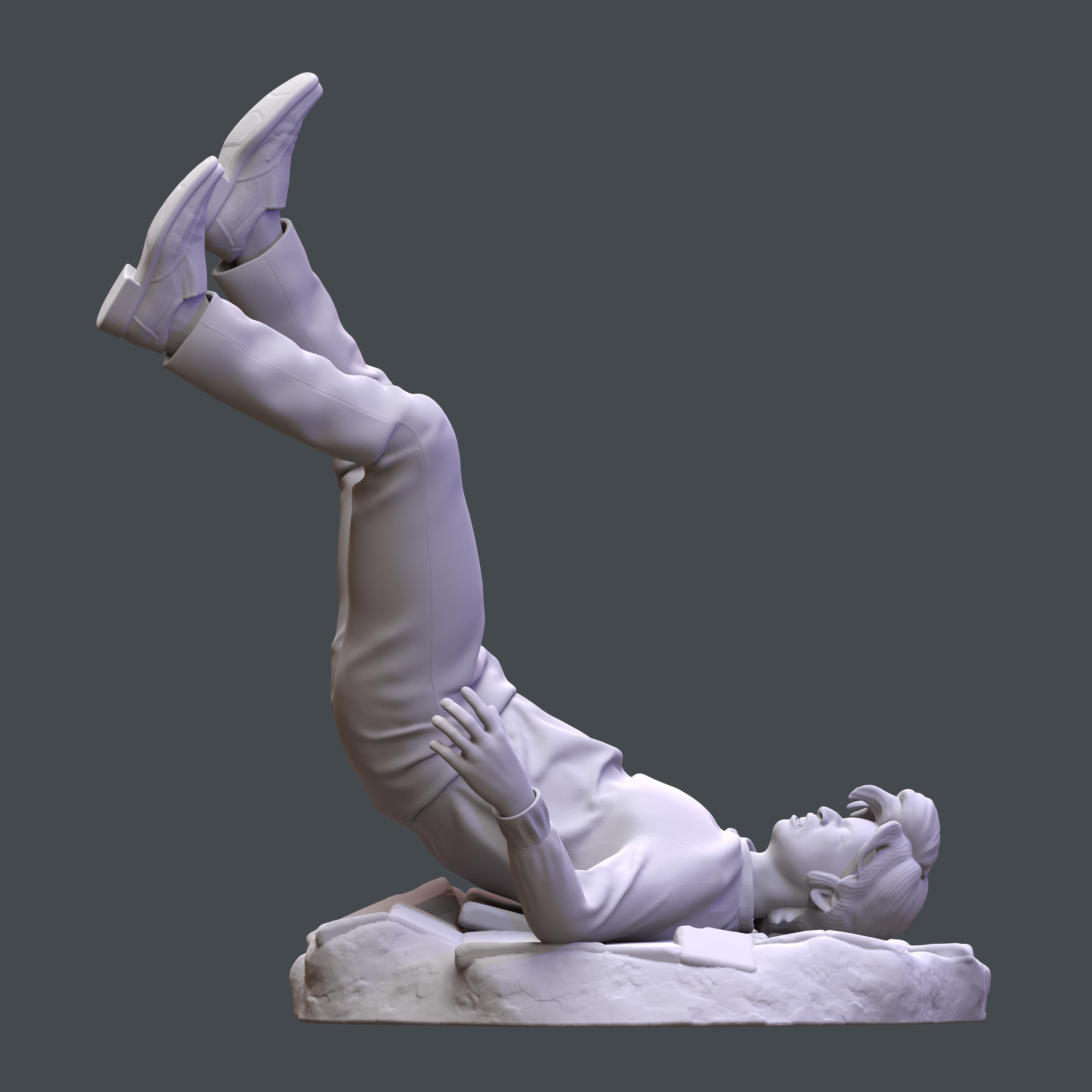 Fall down 3D model 3D printable | CGTrader