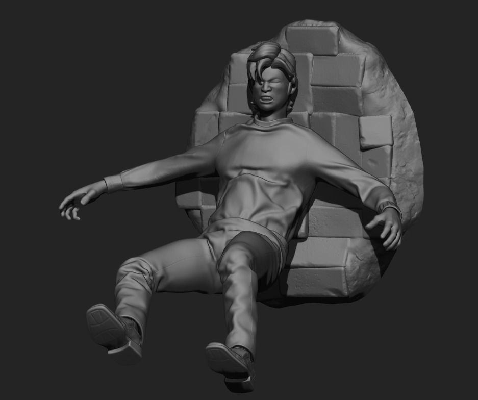 Fall down 3D model 3D printable | CGTrader