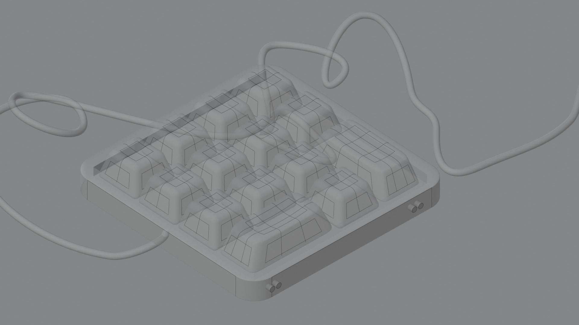 Three-dimensional model of a mini keyboard 3D model | CGTrader