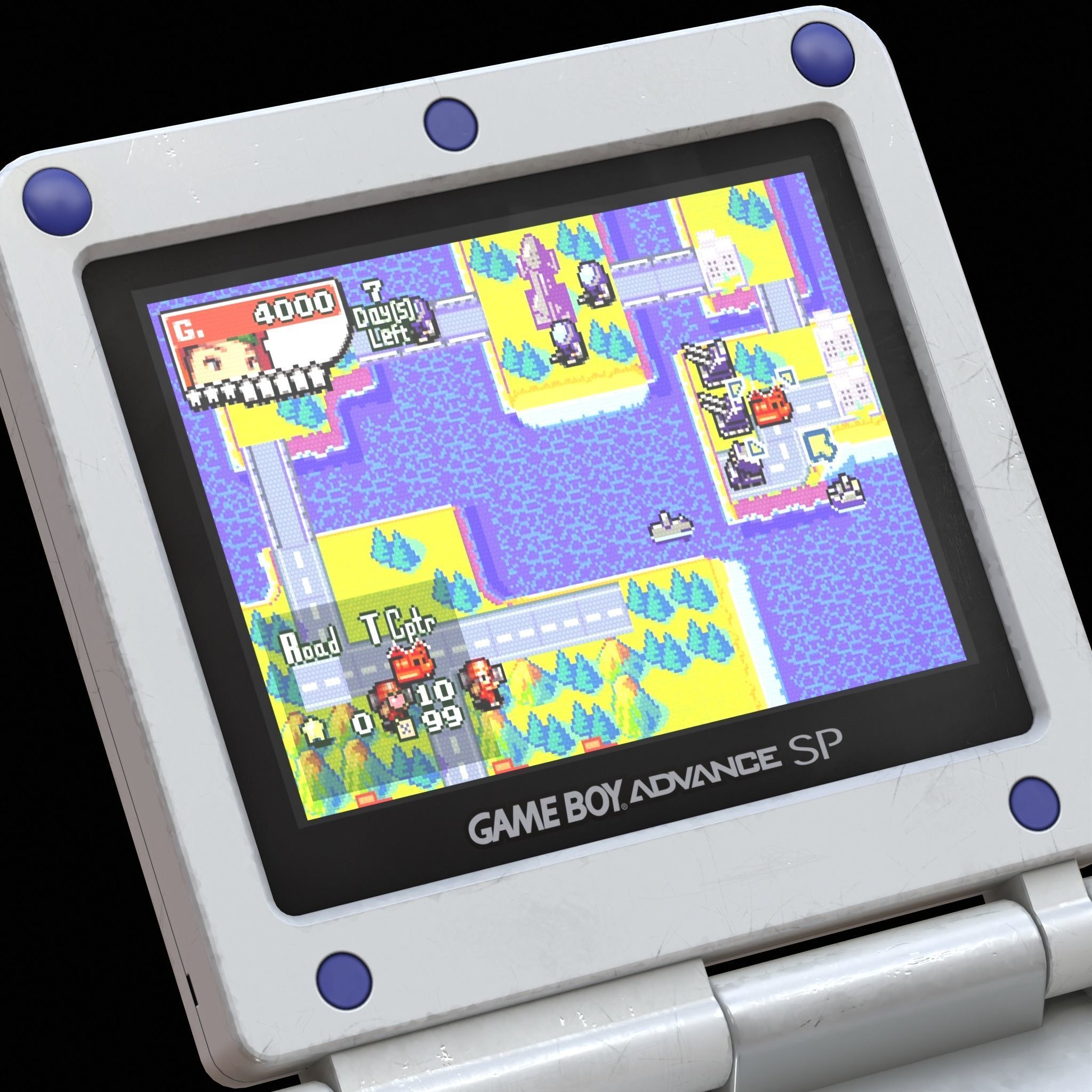 3D model Gameboy Advance SP Advance Wars VR / AR / low-poly | CGTrader