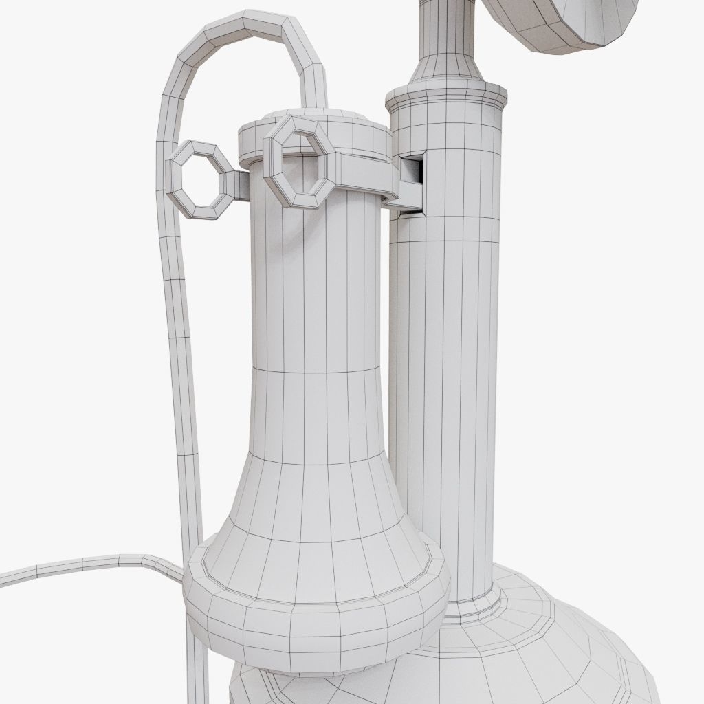 Old Antique Telephone 3D model | CGTrader