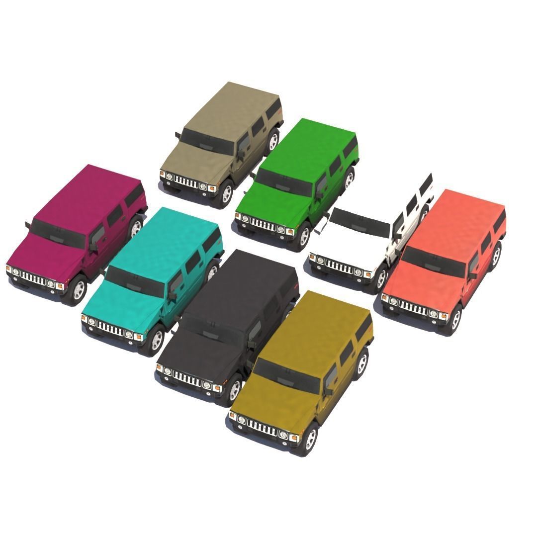 3D model Hummer Lowpoly VR / AR / low-poly | CGTrader