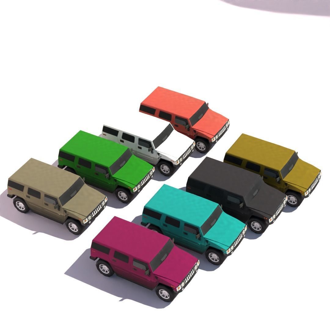 3D model Hummer Lowpoly VR / AR / low-poly | CGTrader