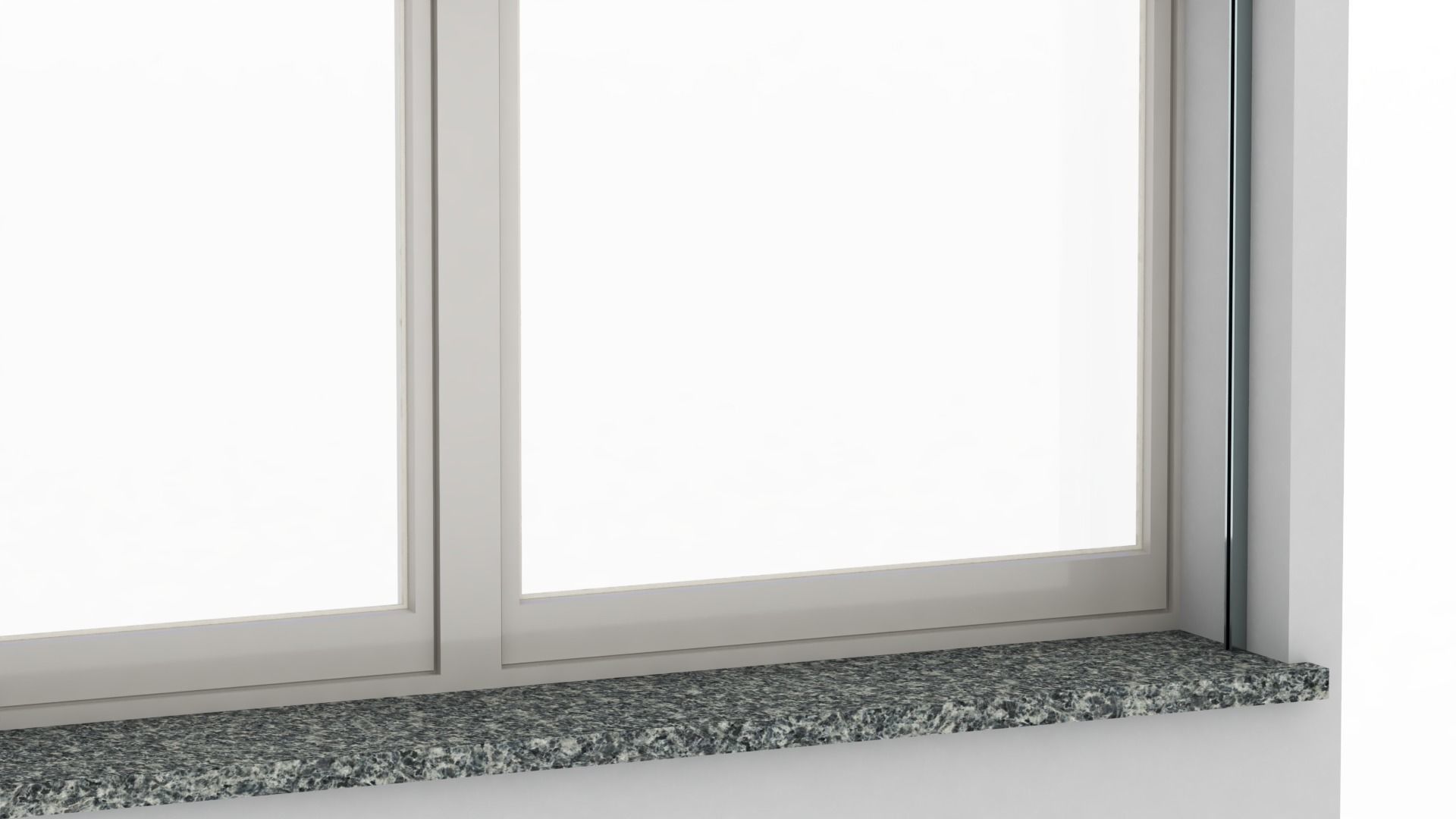 Window - double window - Full wall section 3D model | CGTrader