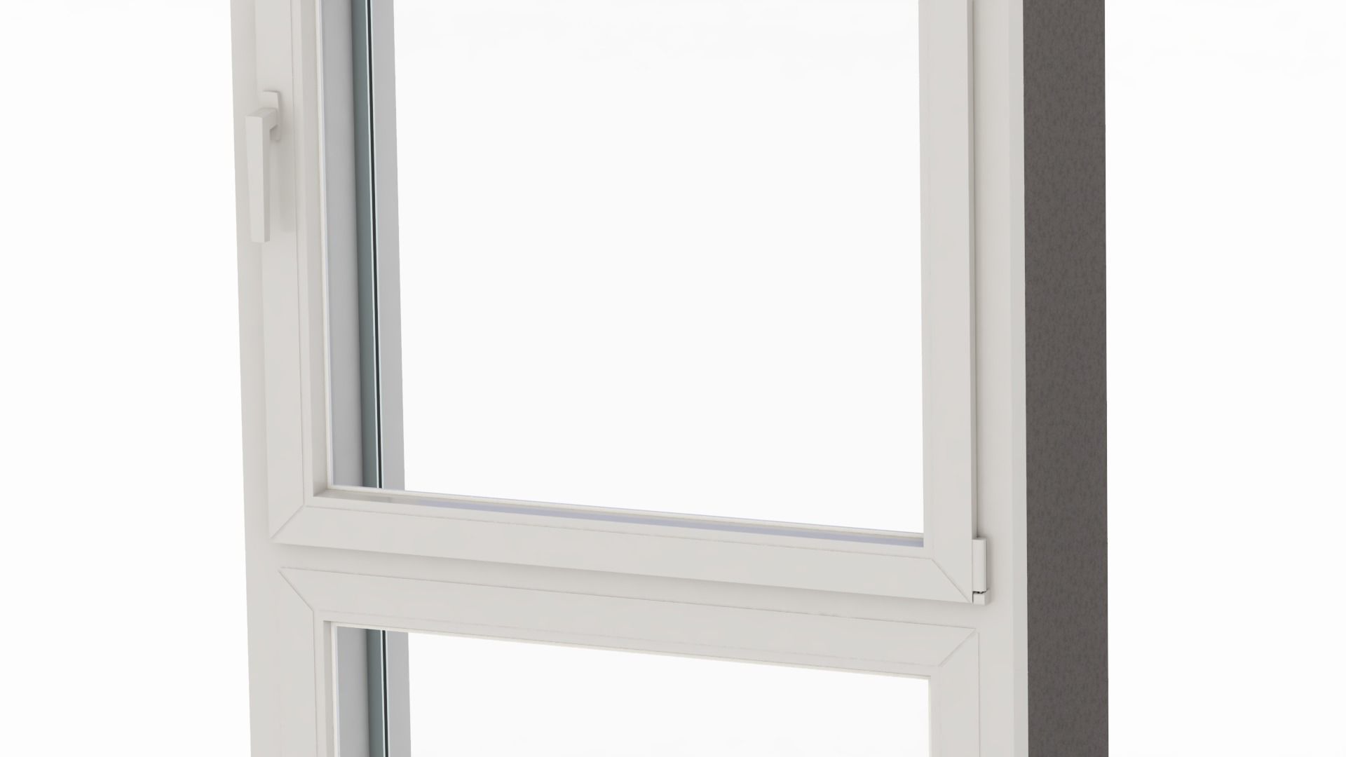 Window - double window - Full wall section 3D model | CGTrader