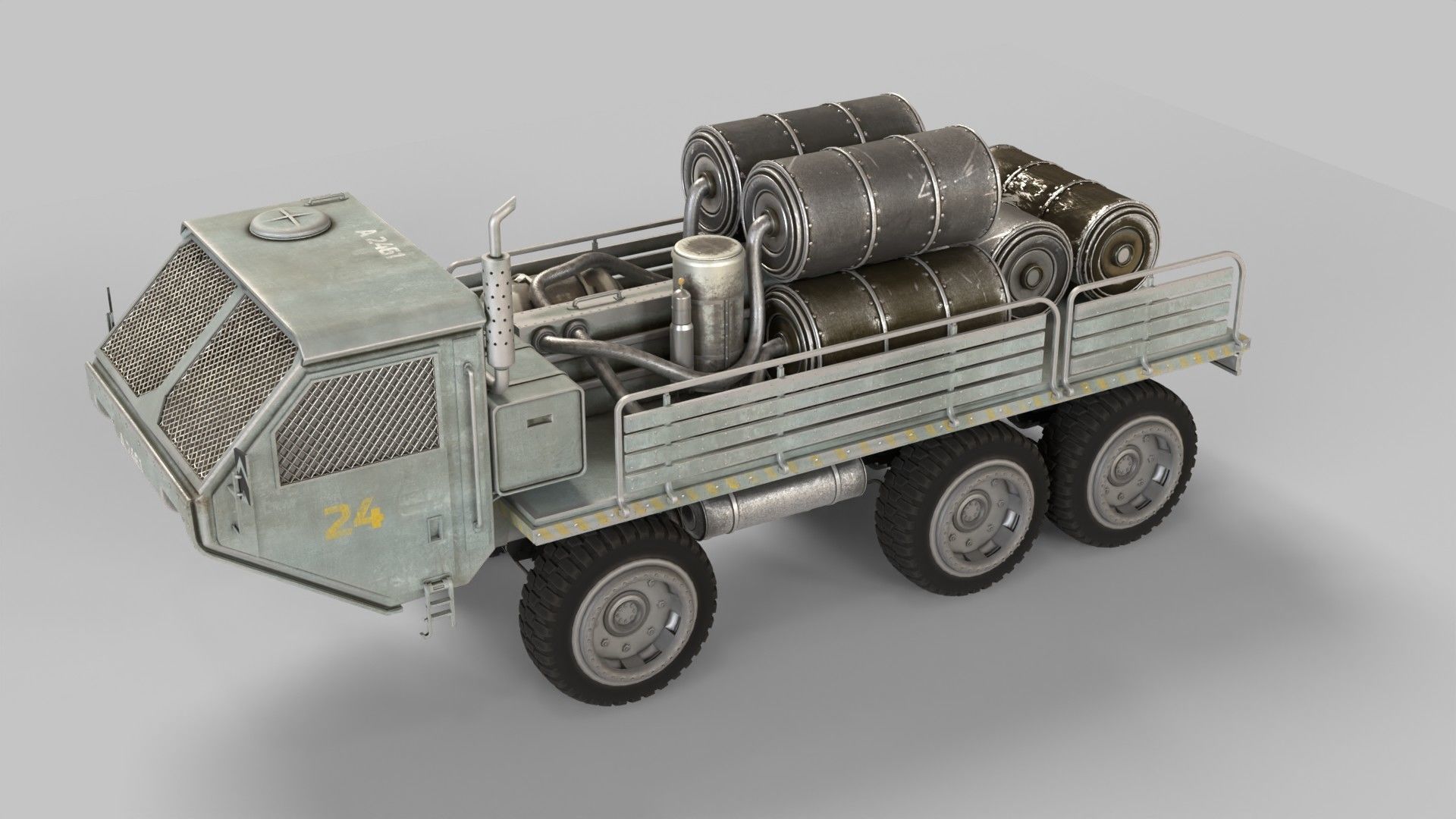 Bomb truck 3D model | CGTrader