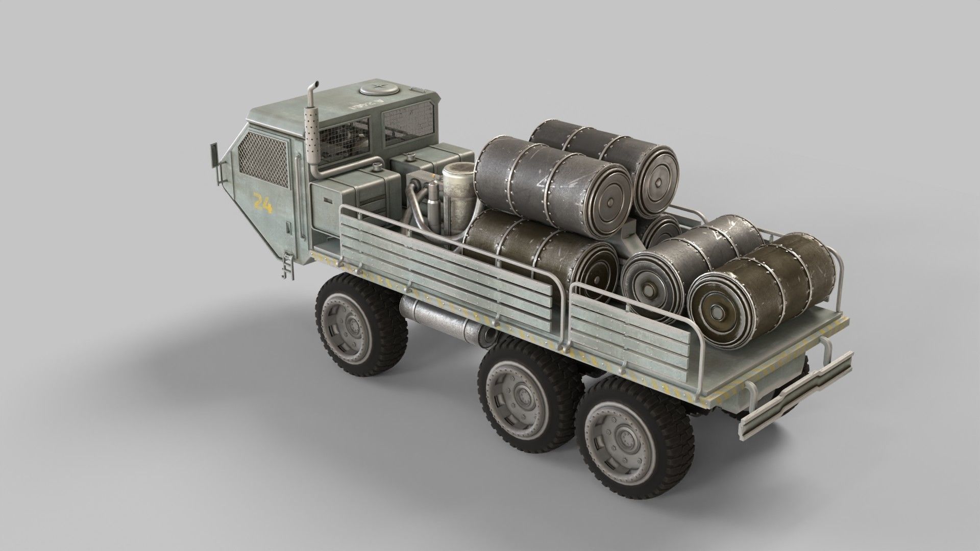 Bomb truck 3D model | CGTrader