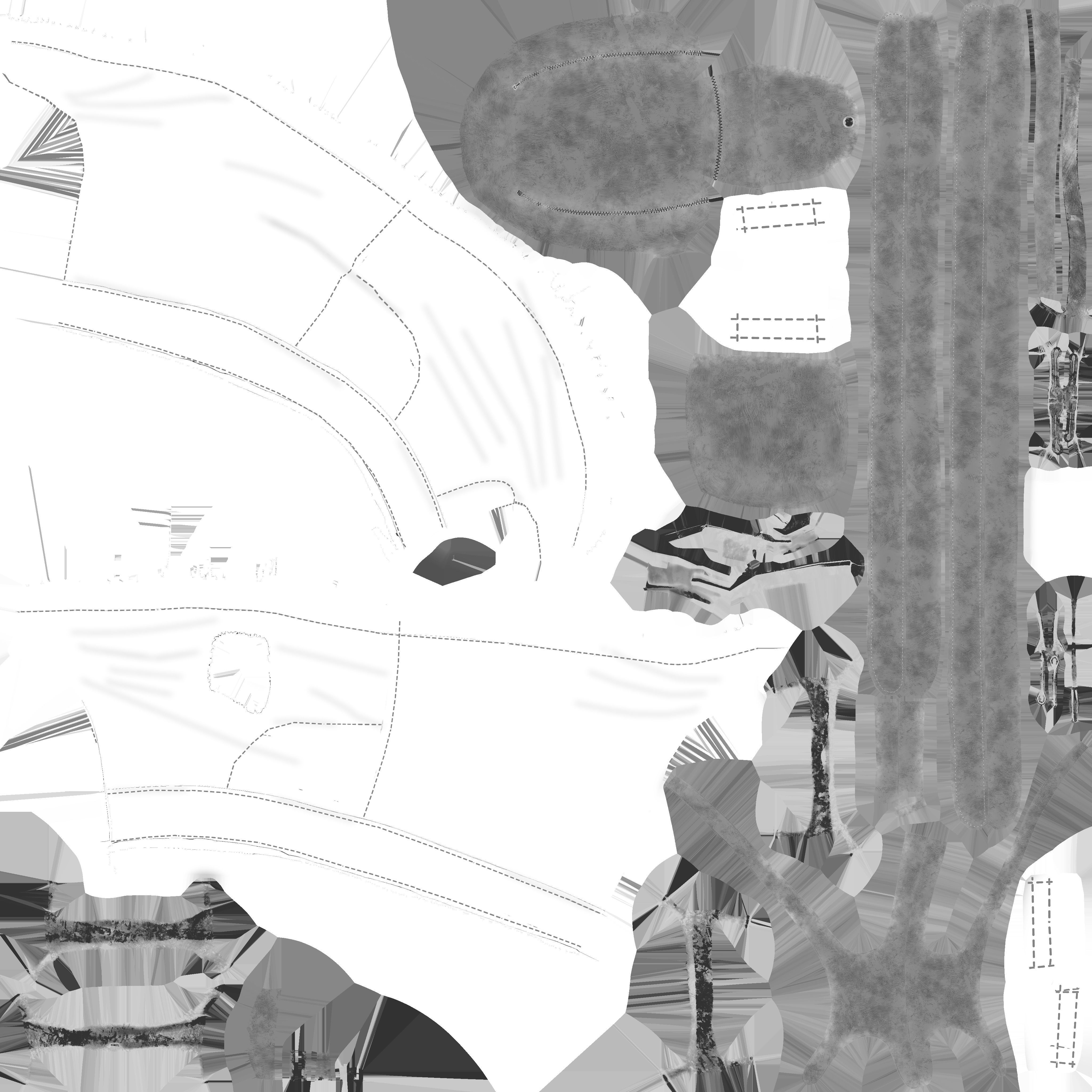 3D model Female Torn Mini Denim Short With Utility Pocket and Belts VR ...