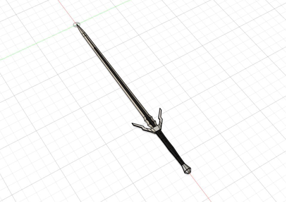 Sword of The Witcher 3 Wild Hunt for sword makers 3D model 3D printable ...