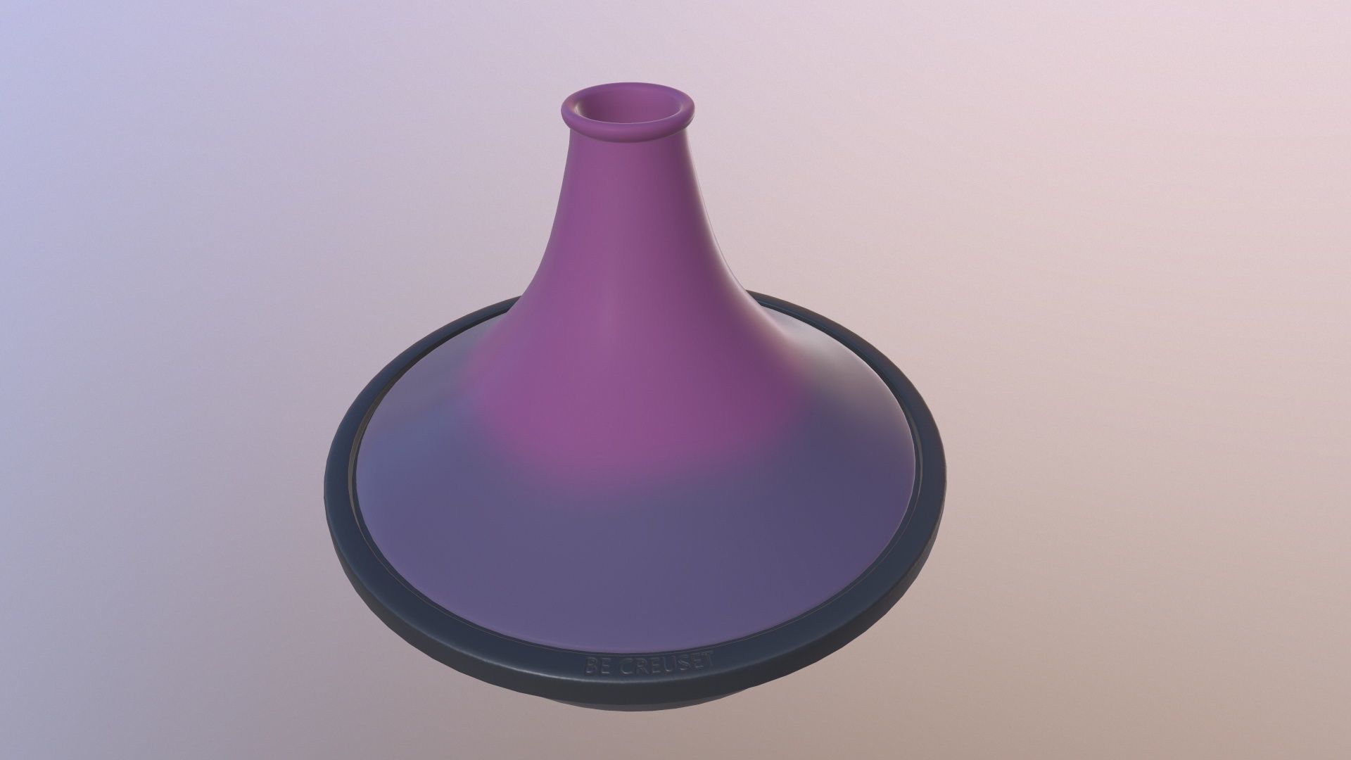 Creuset Tagine Stoneware Funnel Lid 3D model | CGTrader