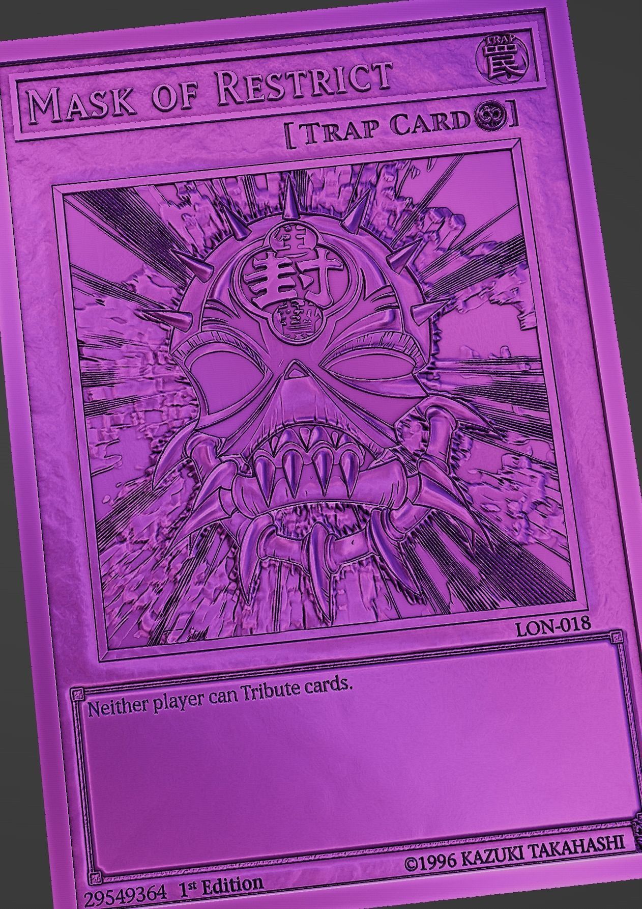 mask of restrict - yugioh 3D model 3D printable | CGTrader