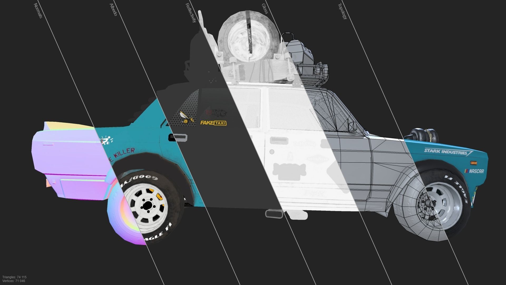 3D model Vaz 2107 Custom VR / AR / low-poly | CGTrader