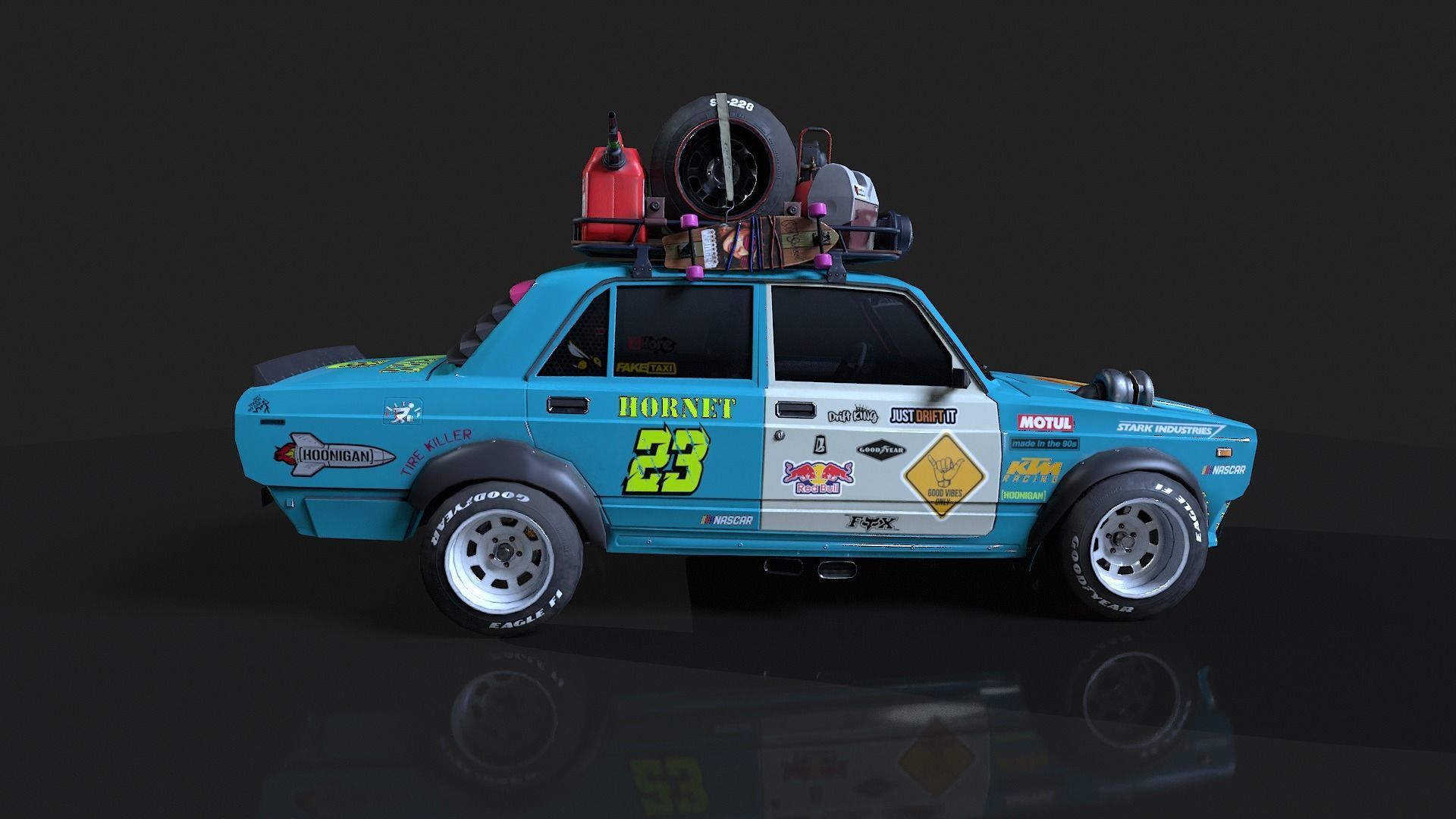 3D model Vaz 2107 Custom VR / AR / low-poly | CGTrader