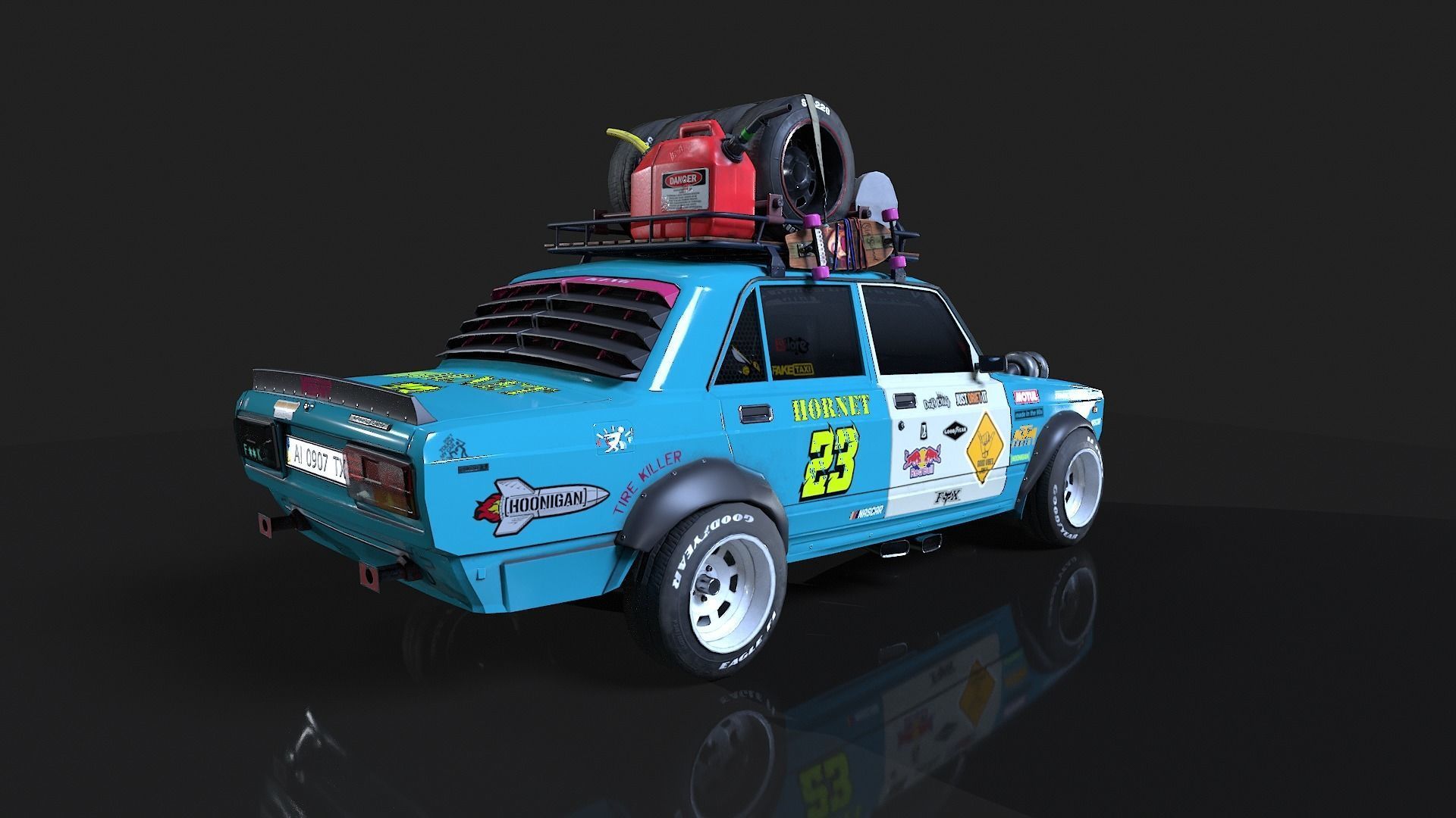 3D model Vaz 2107 Custom VR / AR / low-poly | CGTrader