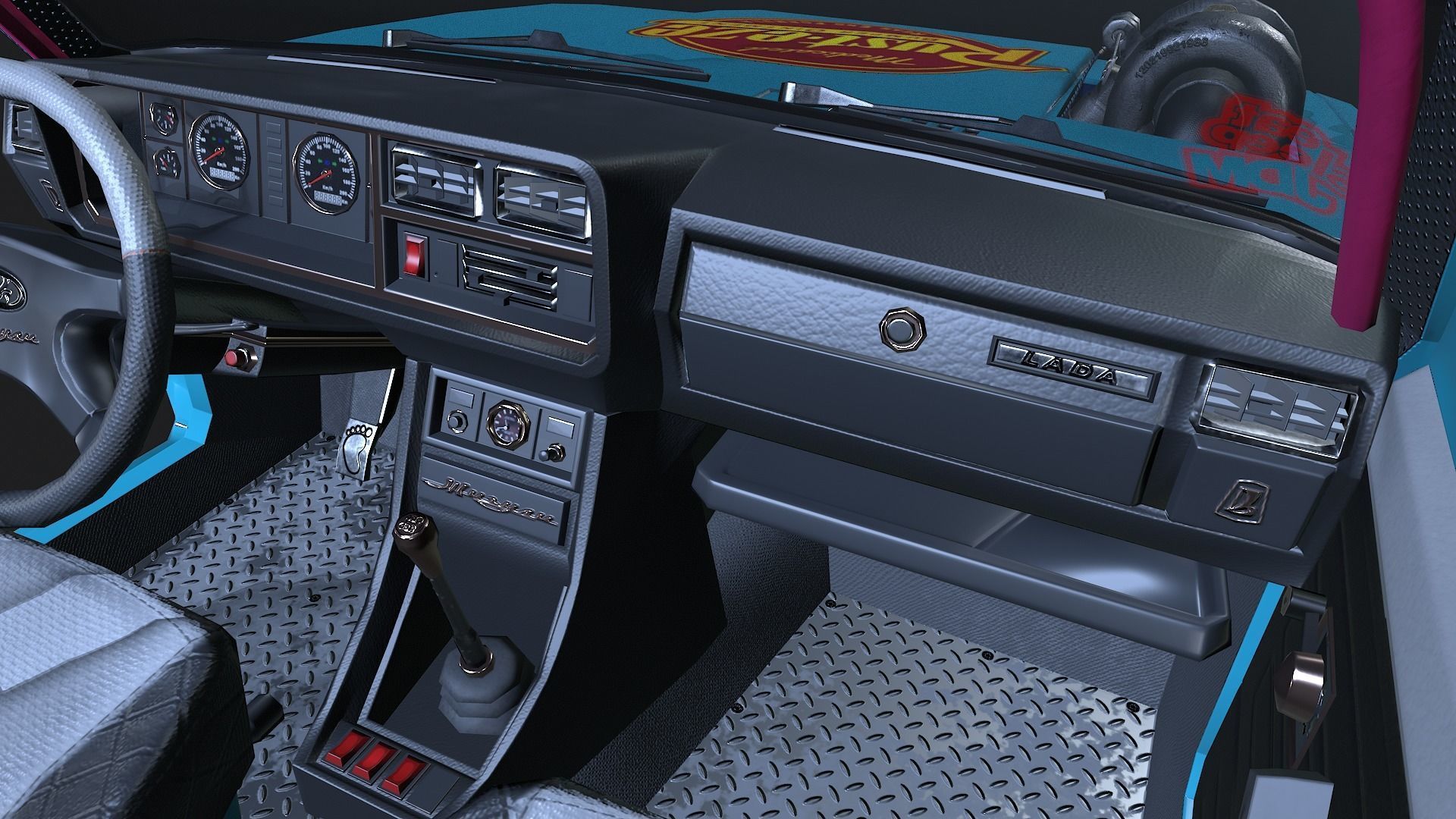 3D model Vaz 2107 Custom VR / AR / low-poly | CGTrader