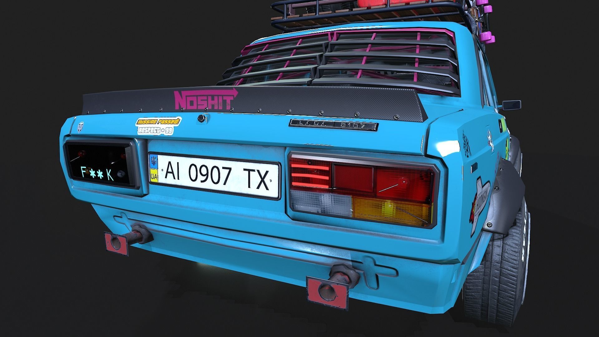 3D model Vaz 2107 Custom VR / AR / low-poly | CGTrader
