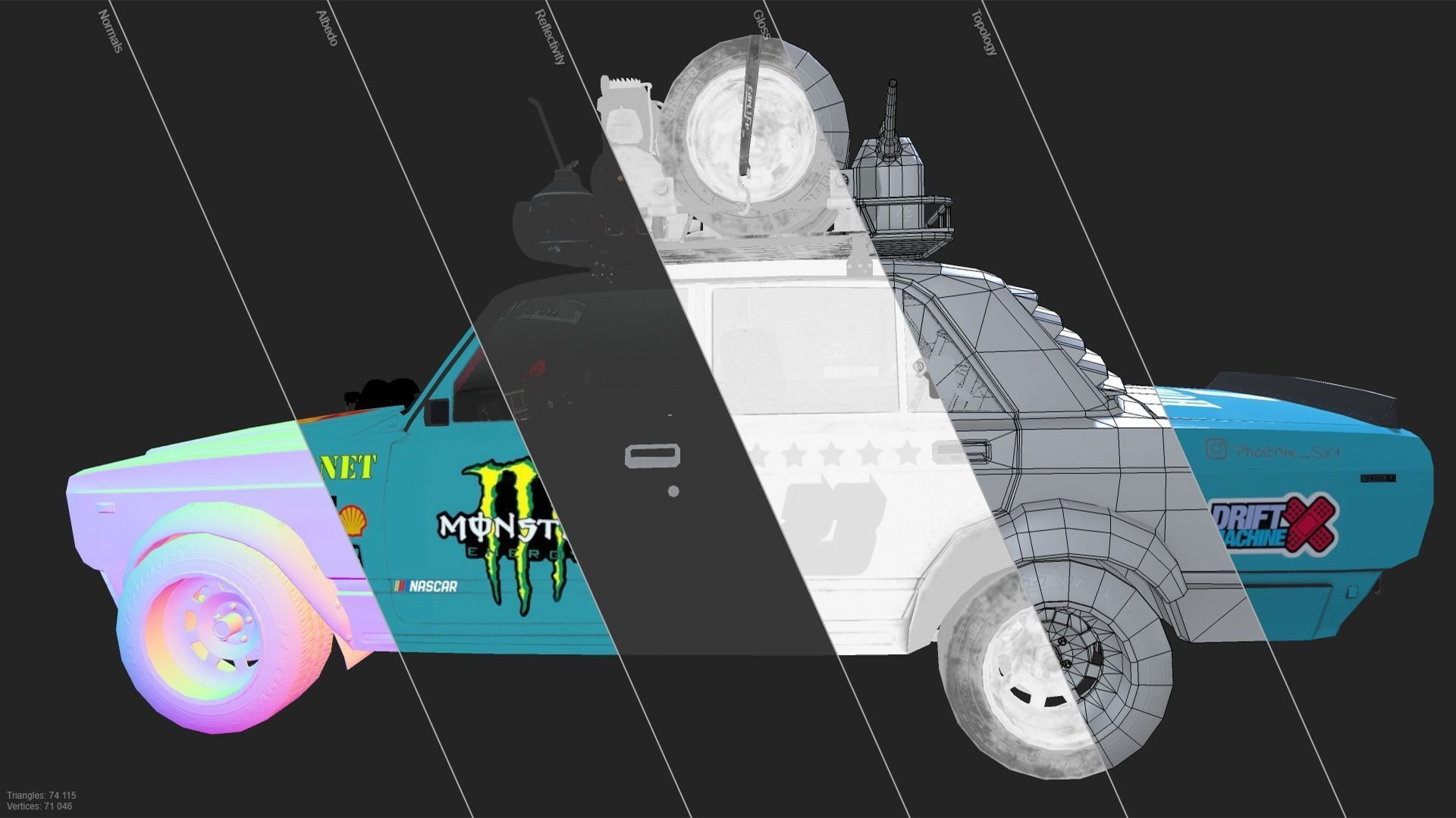 3D model Vaz 2107 Custom VR / AR / low-poly | CGTrader