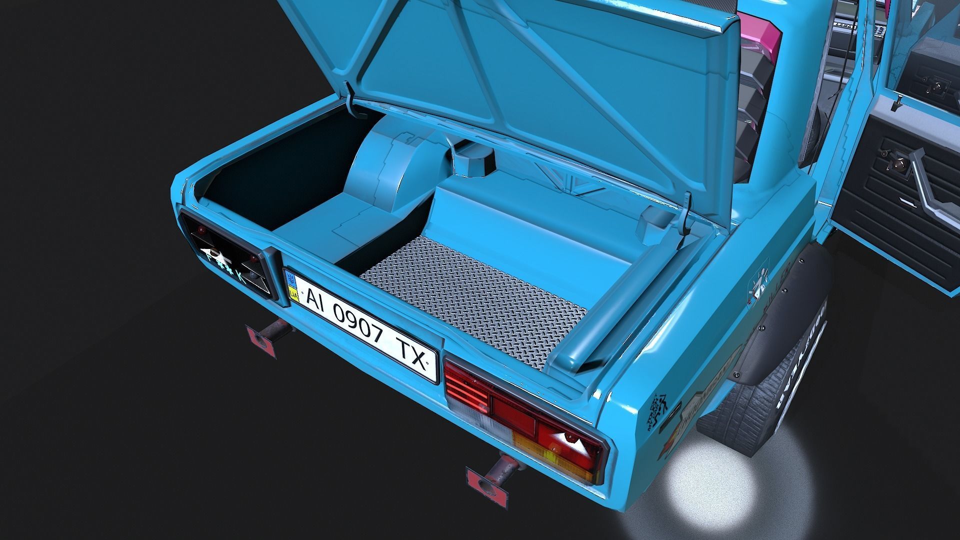 3D model Vaz 2107 Custom VR / AR / low-poly | CGTrader