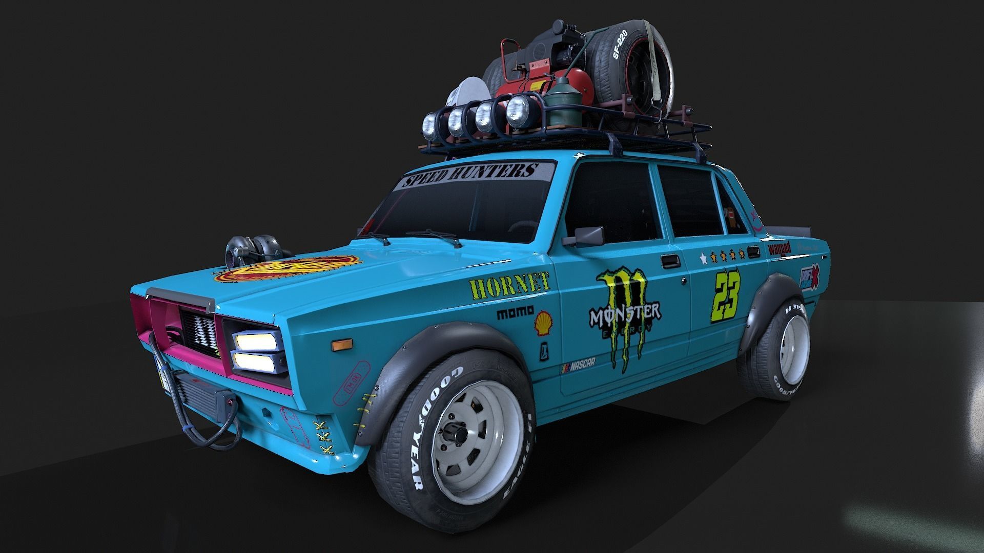 3D model Vaz 2107 Custom VR / AR / low-poly | CGTrader