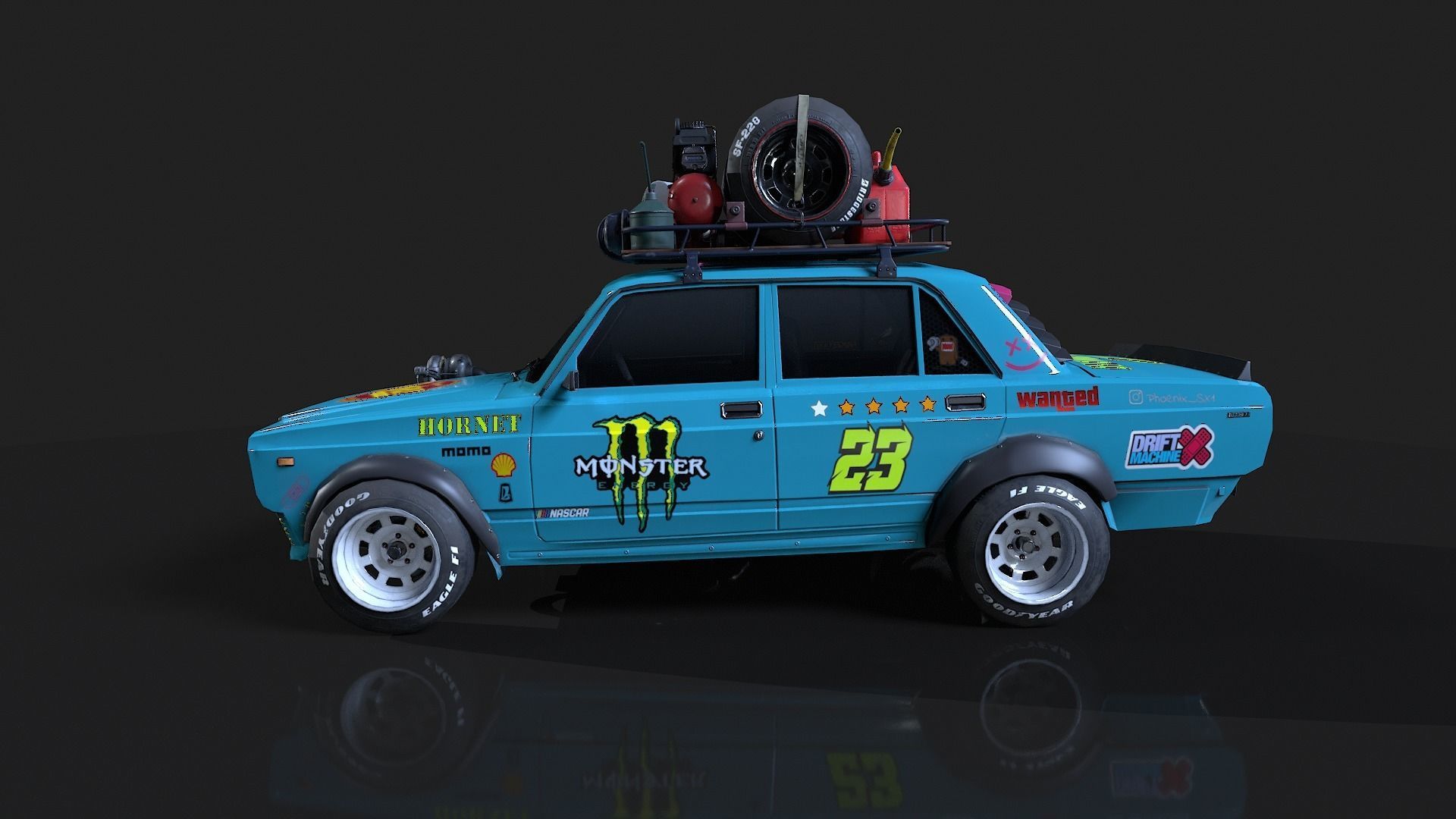 3D model Vaz 2107 Custom VR / AR / low-poly | CGTrader