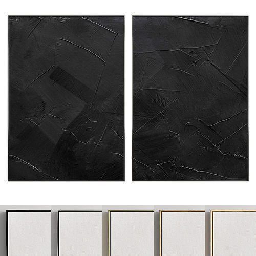 3D model Plaster Two Photo Frame 210 VR / AR / low-poly | CGTrader