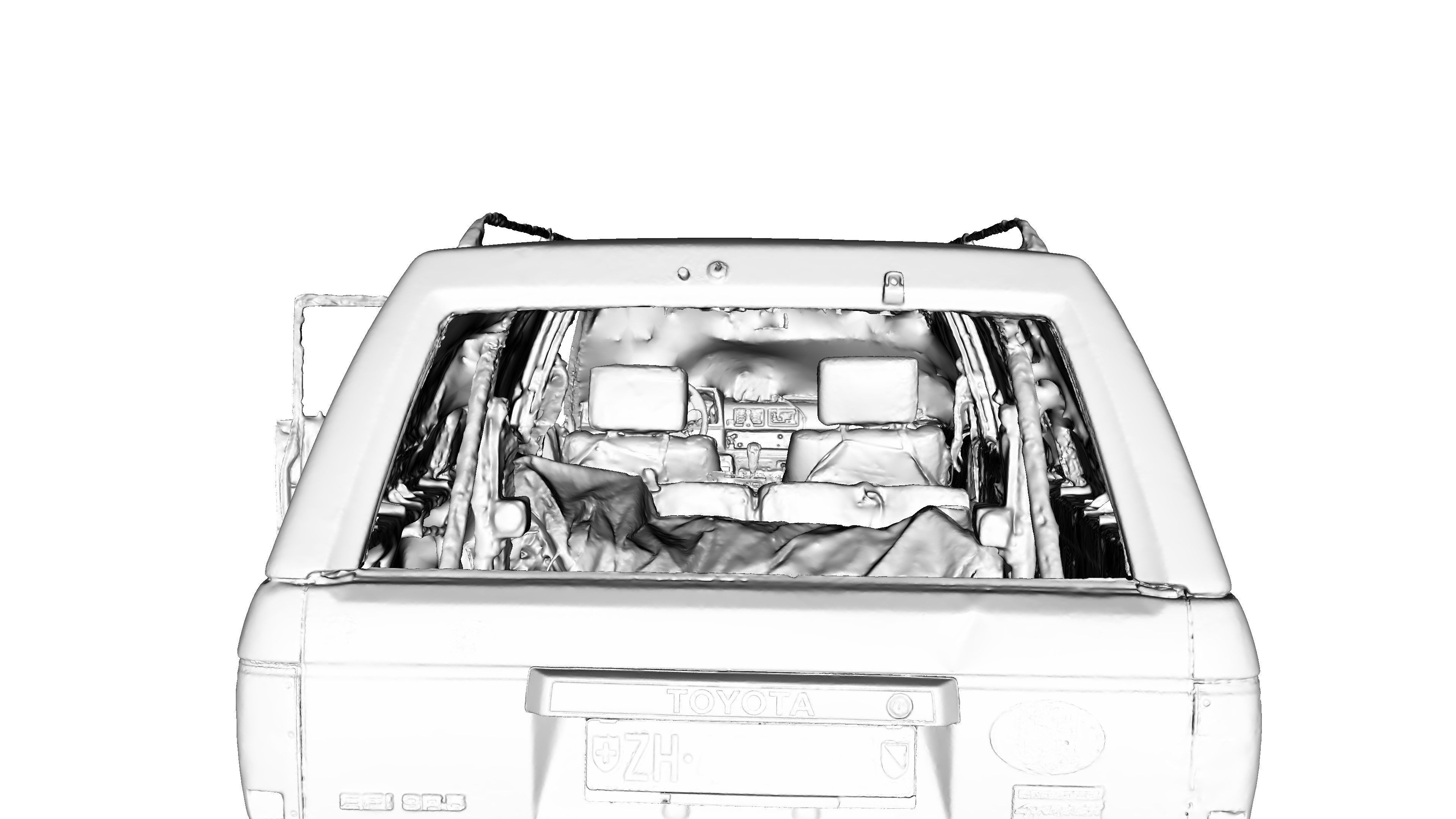 3D model Toyota 4Runner Hilux Surf 1st gen 1988 Photogrammetry VR / AR ...