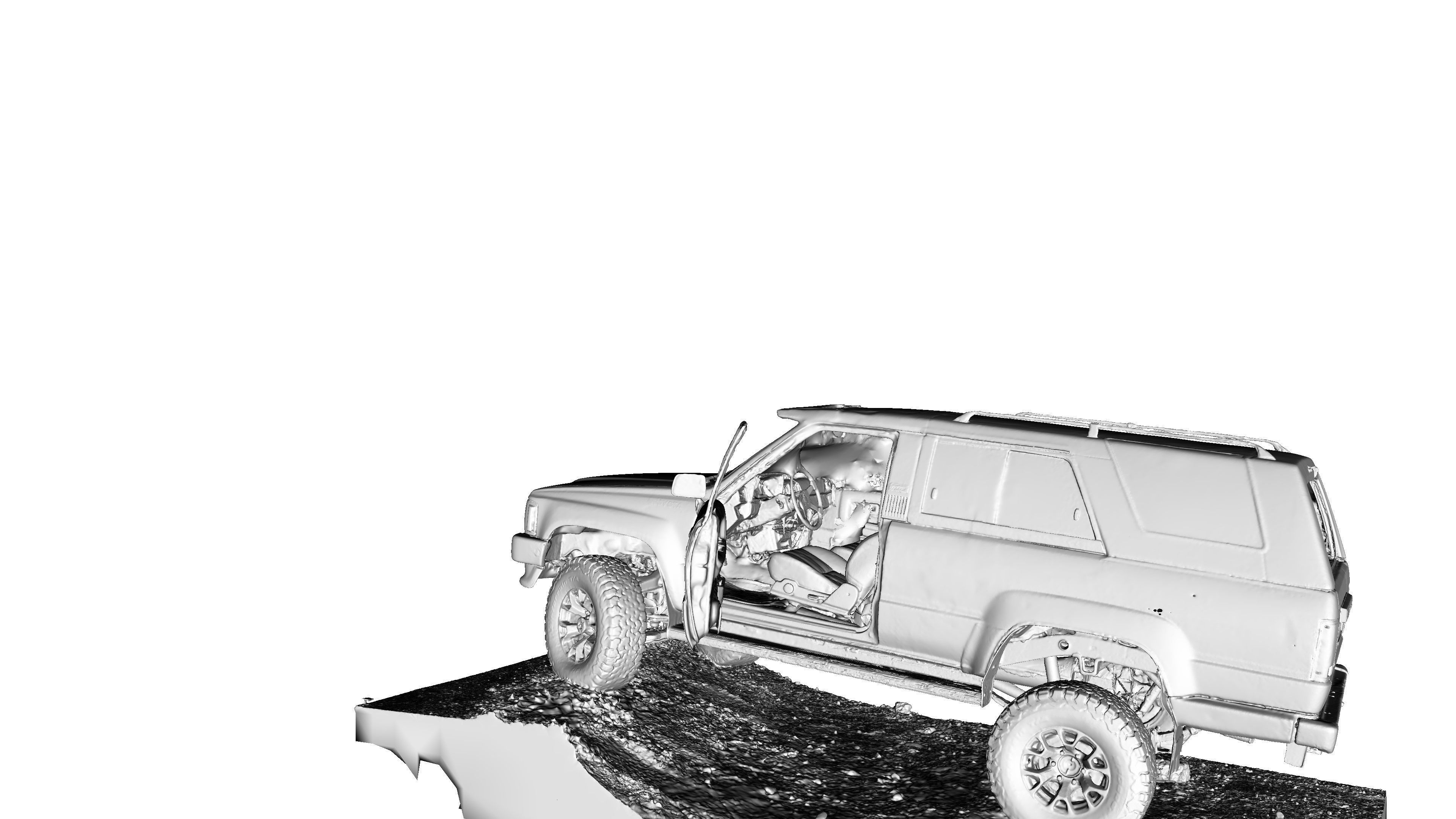 3D model Toyota 4Runner Hilux Surf 1st gen 1988 Photogrammetry VR / AR ...