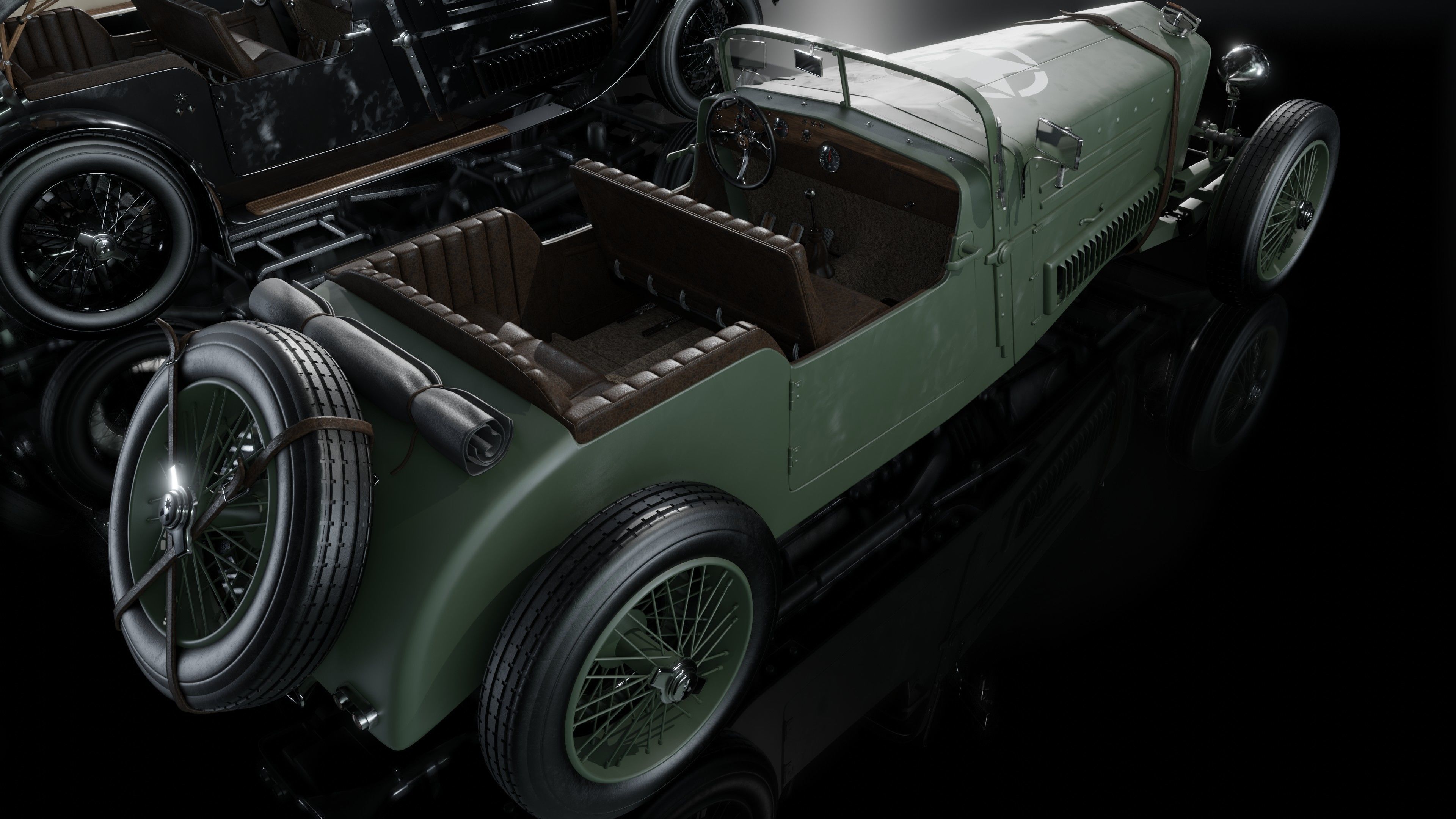 3D model 1920 to 1930 modular car VR / AR / low-poly | CGTrader