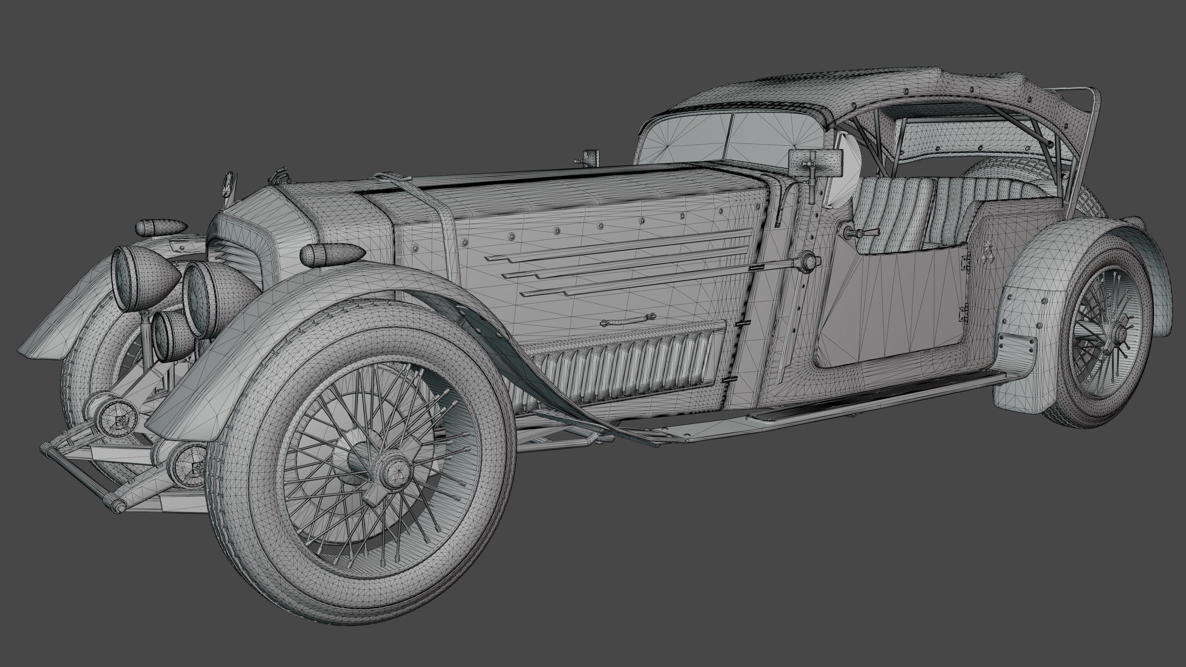 3D model 1920 to 1930 modular car VR / AR / low-poly | CGTrader