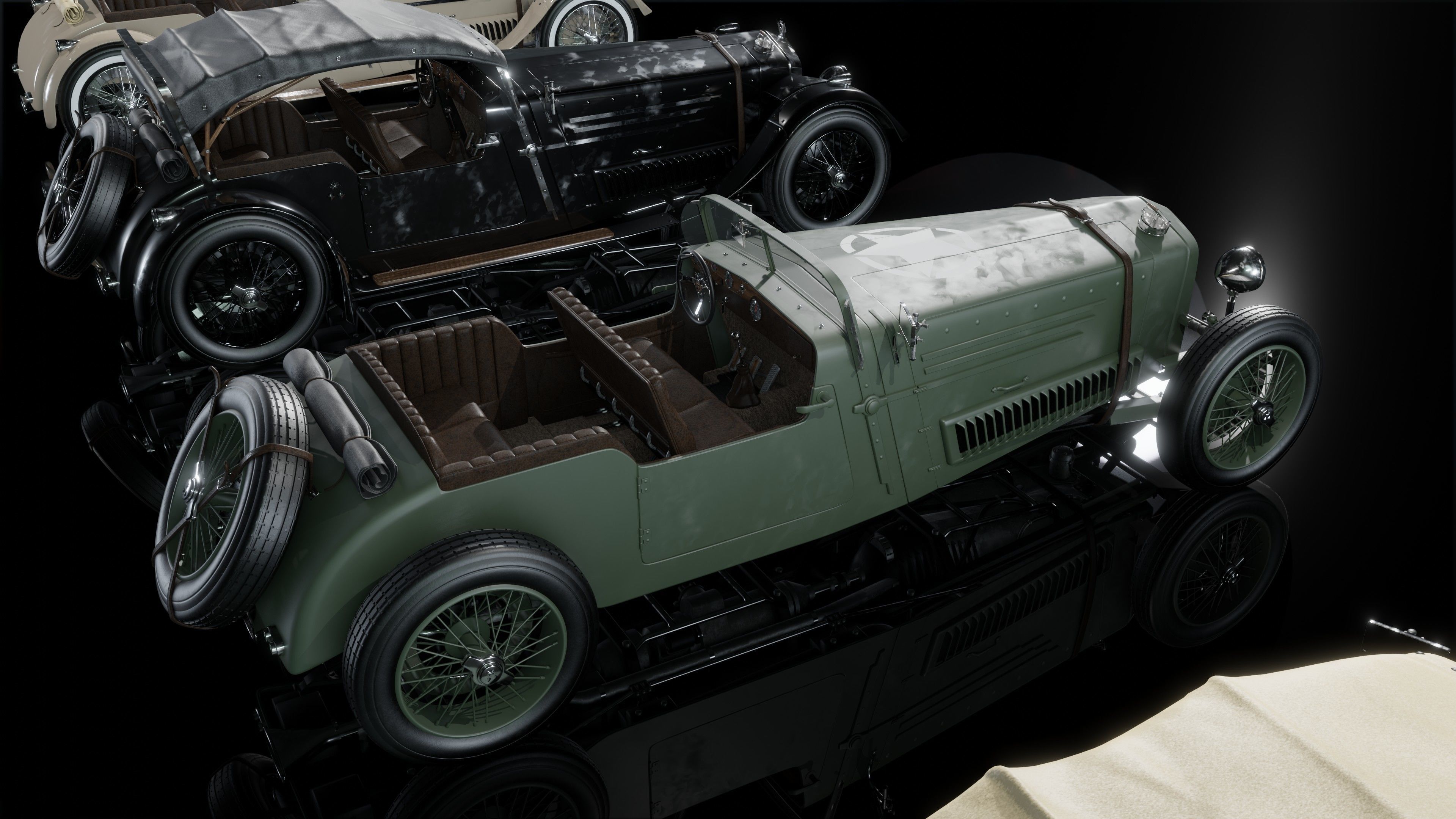3D model 1920 to 1930 modular car VR / AR / low-poly | CGTrader