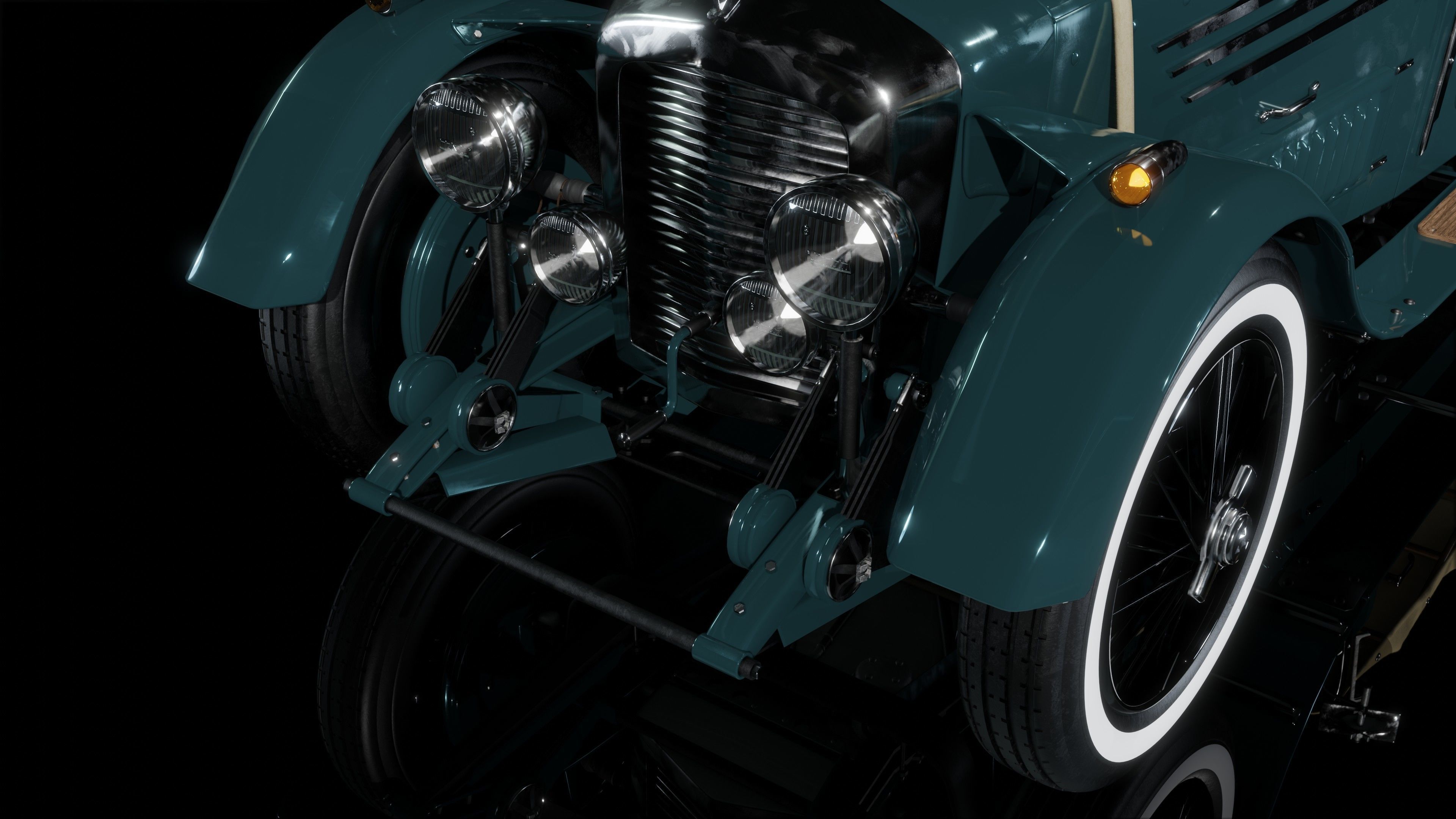 3D model 1920 to 1930 modular car VR / AR / low-poly | CGTrader