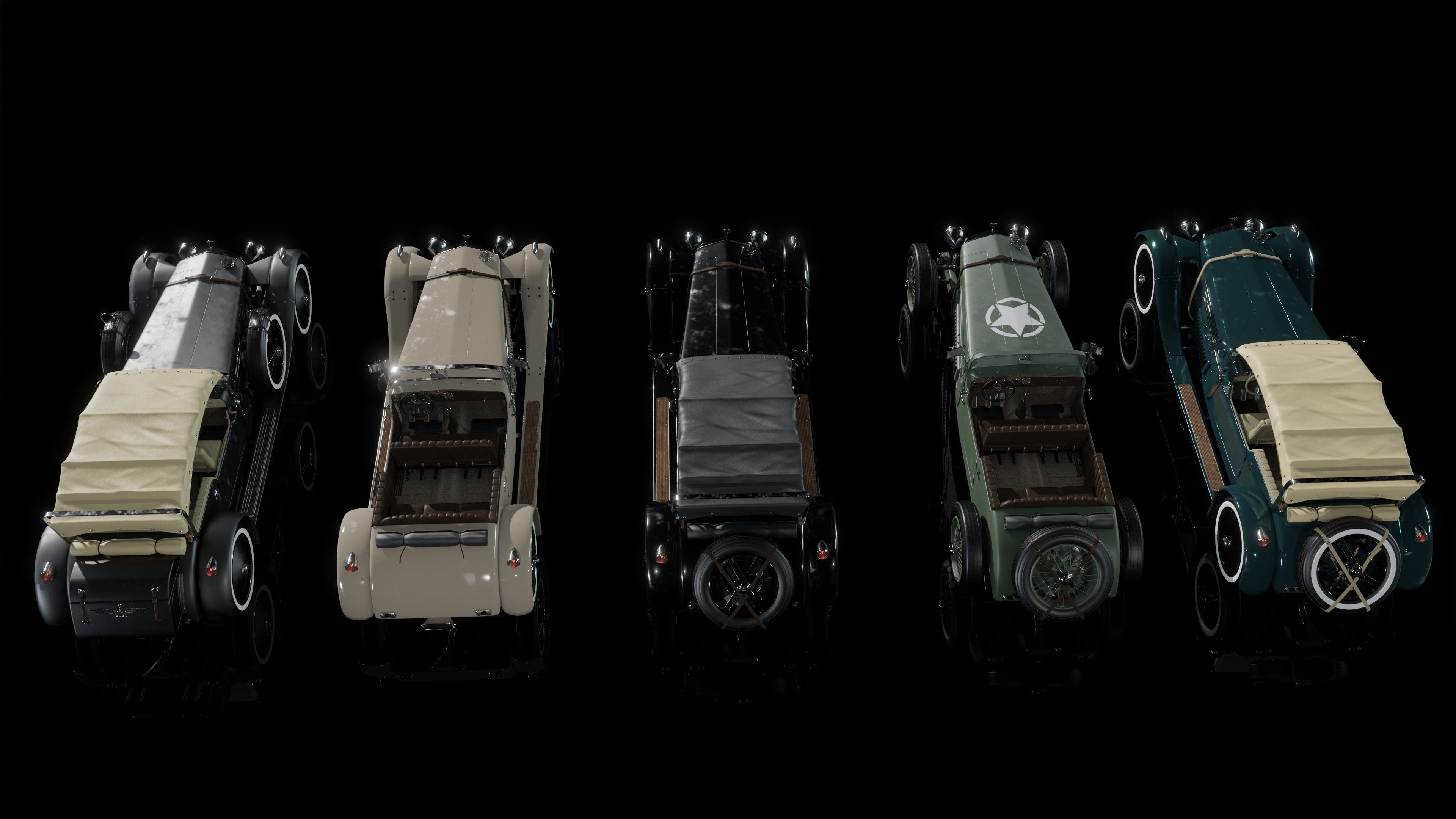 3D model 1920 to 1930 modular car VR / AR / low-poly | CGTrader