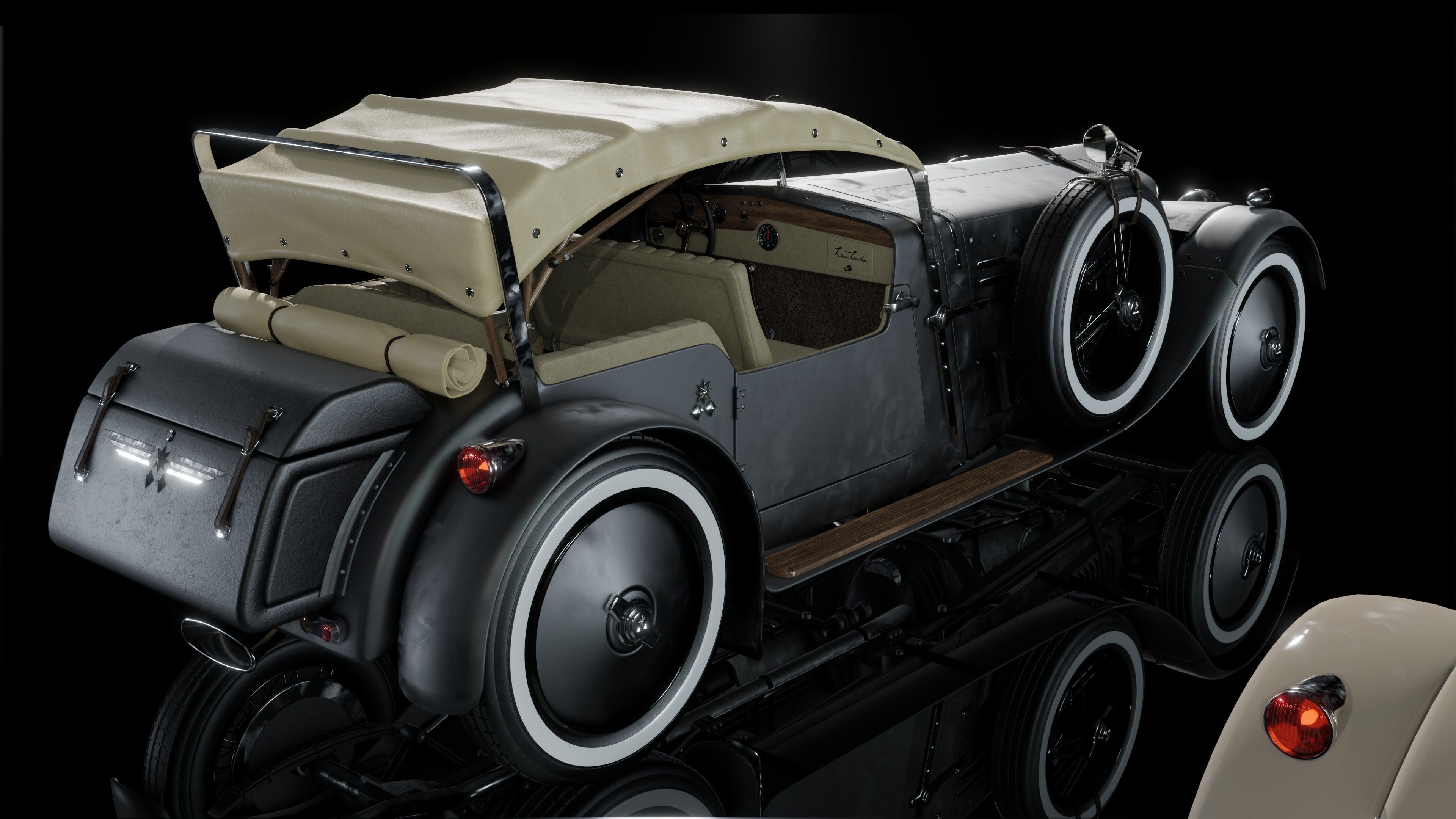 3D model 1920 to 1930 modular car VR / AR / low-poly | CGTrader