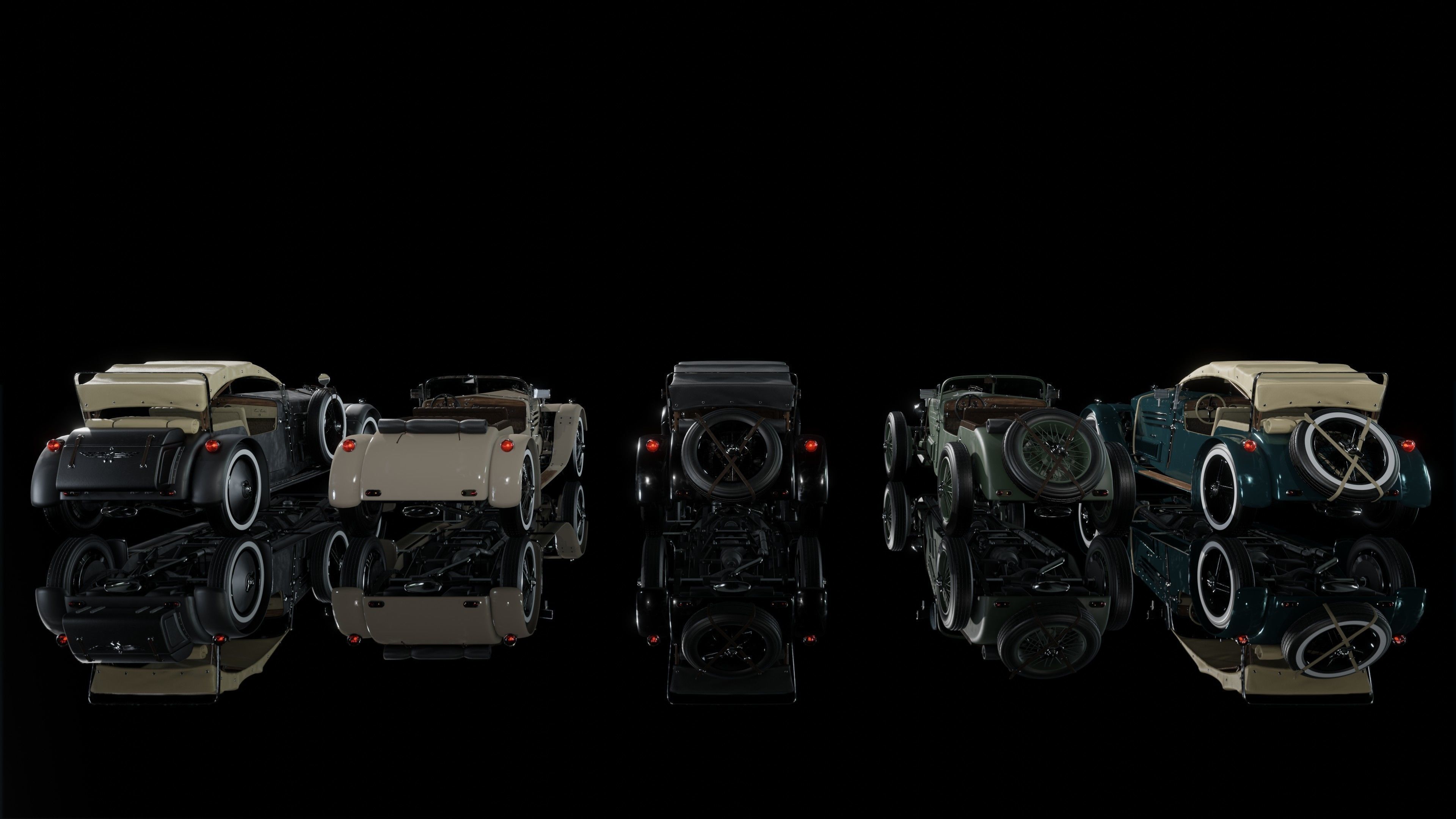 3D model 1920 to 1930 modular car VR / AR / low-poly | CGTrader